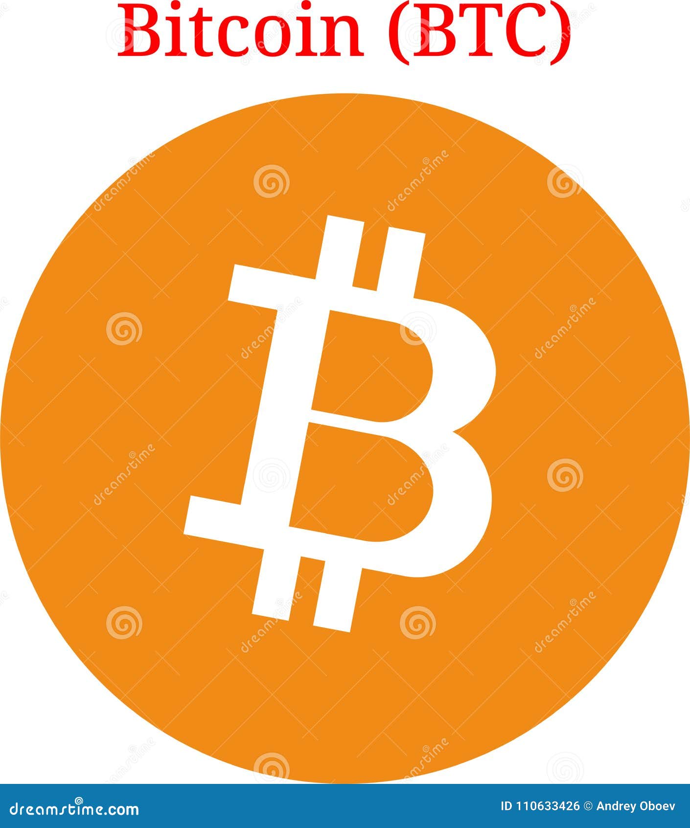 Logotipo De Bitcoin BTC Do Vetor Ilustração do Vetor - Ilustração de ...