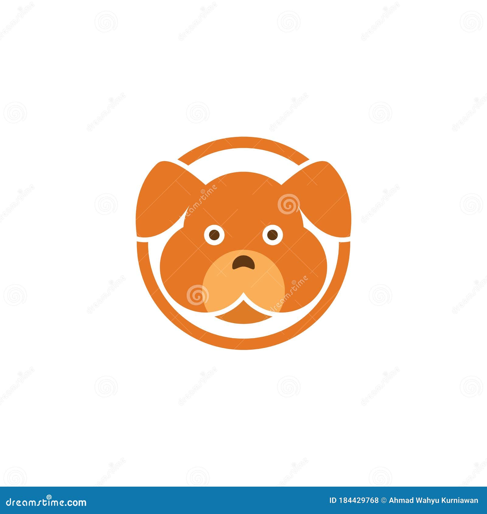 Logotipo De Cabeza De Perro Ilustración del Vector - Ilustración de ...