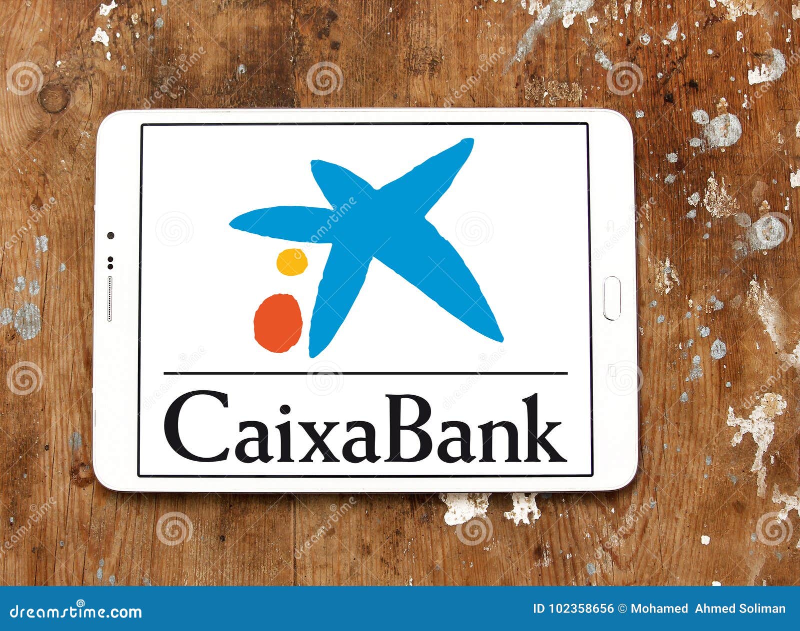 Logotipo de CaixaBank foto editorial. Imagen de insignia - 102358656