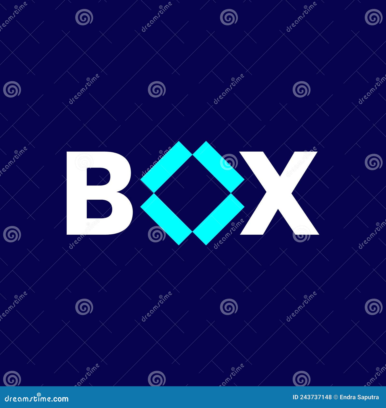 Logotipo de caja stock de ilustración. Ilustración de regalo - 243737148