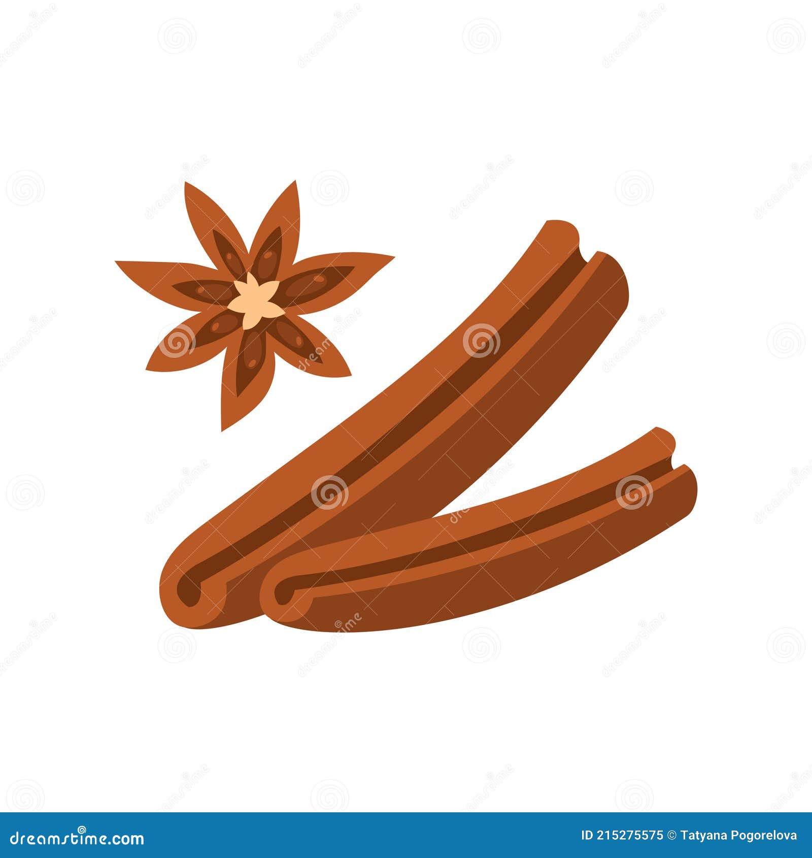 Logotipo De Canela. Canela Isolada Sobre Fundo Branco Ilustração do ...