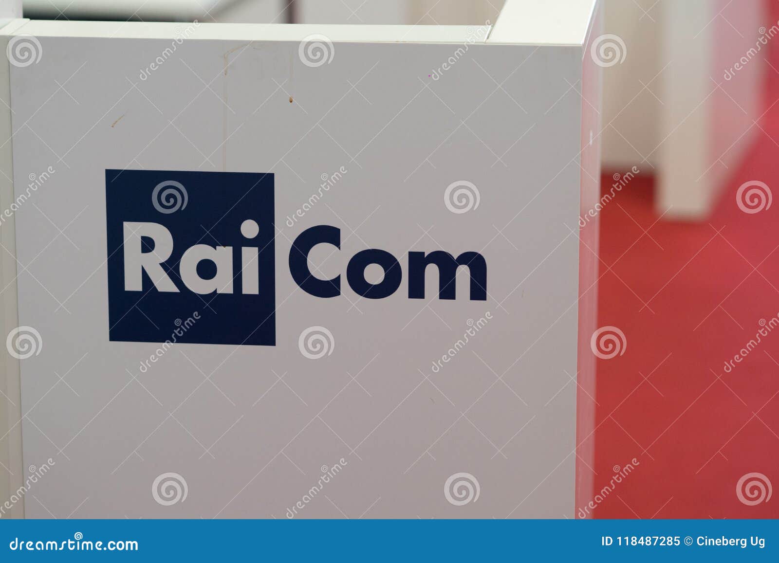 Logotipo De COM De Rai Do Italiano Imagem Editorial - Imagem de ...