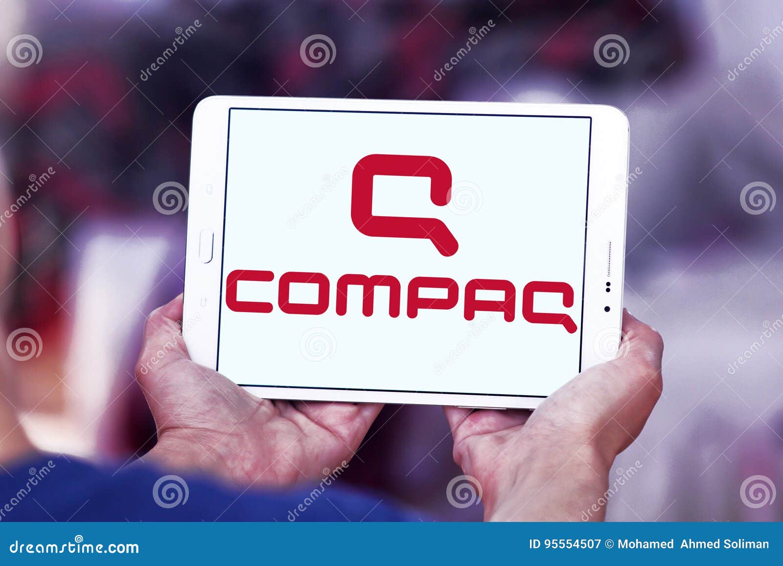 Logotipo de Compaq fotografía editorial. Imagen de compaq - 95554507