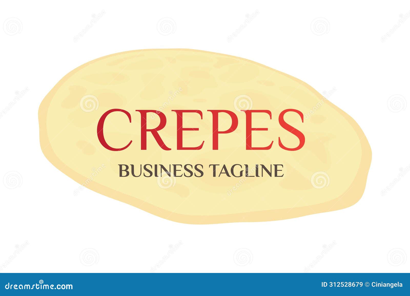 Logotipo De Crepes O Crepes Ilustración del Vector - Ilustración de ...