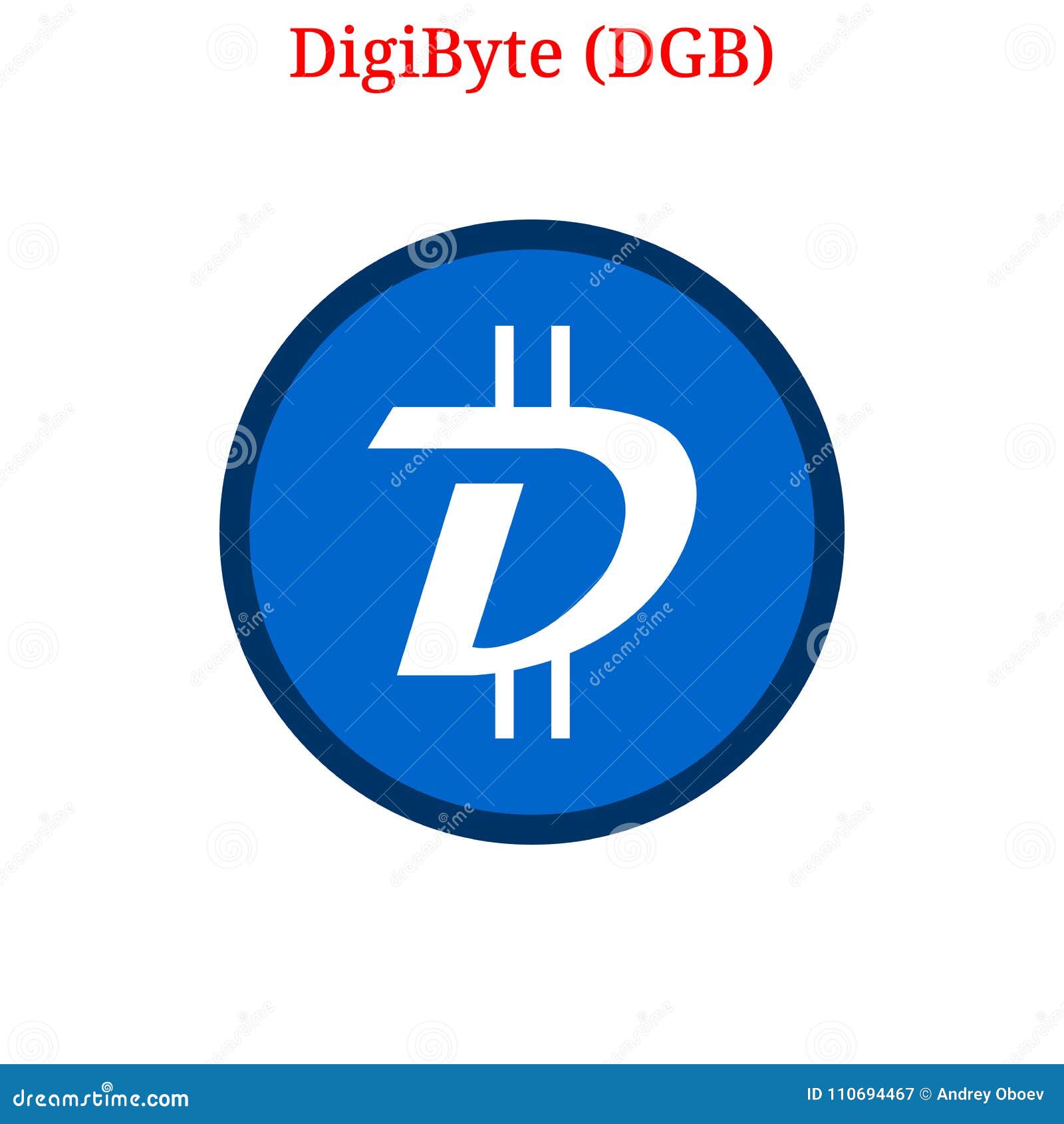 Logotipo De DigiByte DGB Del Vector Ilustración del Vector ...