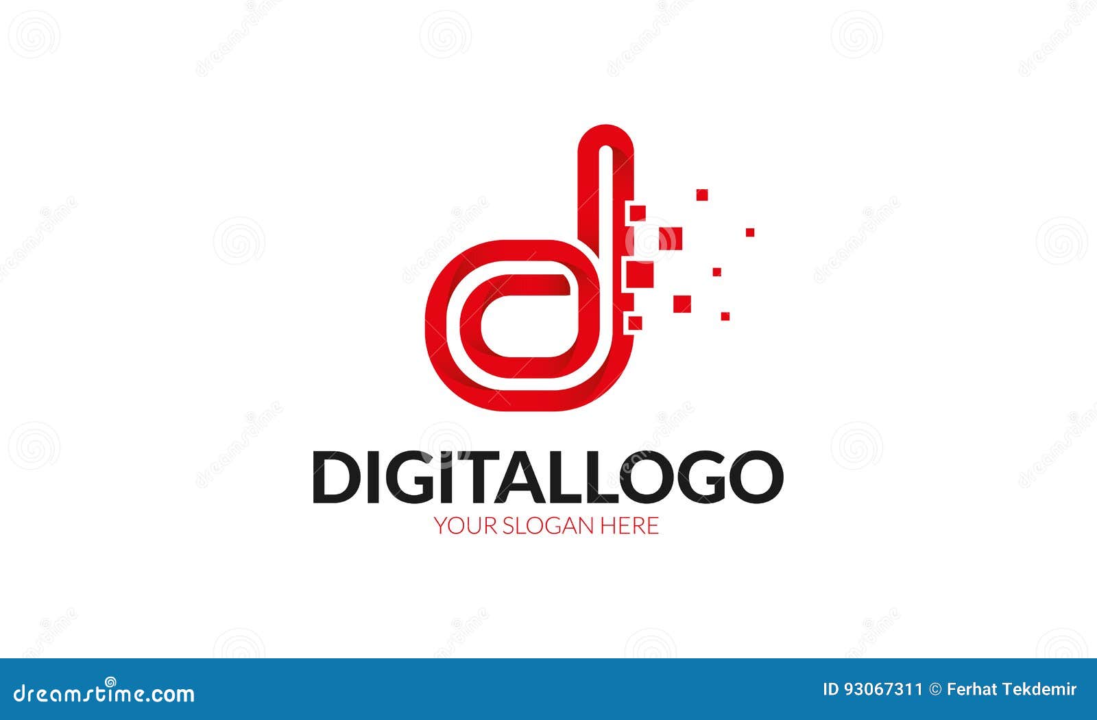 Logotipo de Digitas ilustração stock. Ilustração de programas - 93067311