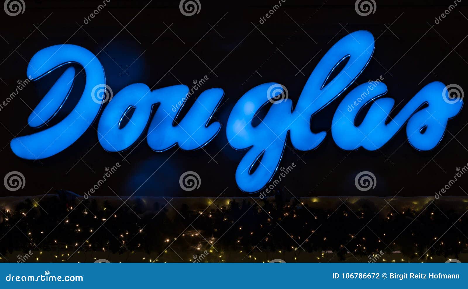 Logotipo de DOUGLAS fotografía editorial. Imagen de editorial - 106786672