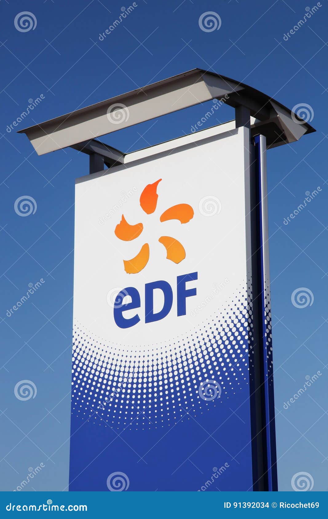 Logotipo De EDF Em Um Painel Imagem de Stock Editorial - Imagem de ...