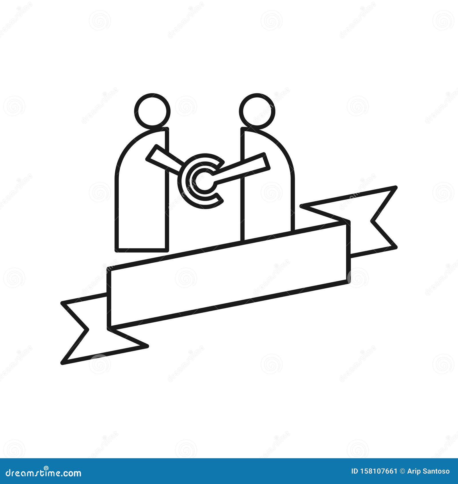 Logotipo De Esquema Compromiso Conjunto Ilustración del Vector ...