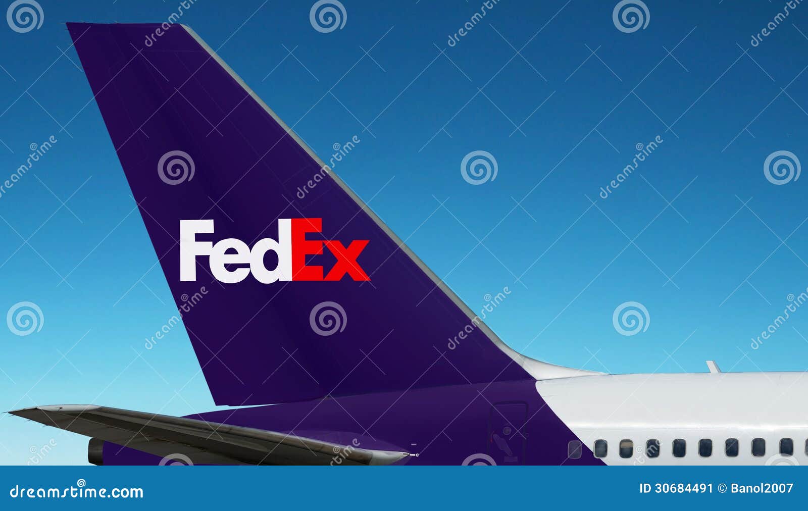 Logotipo De Fedex No Plano. Foto Editorial - Imagem de americano ...