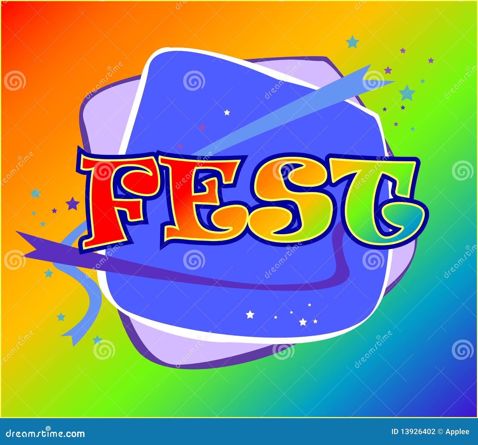 Logotipo de Fest ilustração do vetor. Ilustração de vendas - 13926402