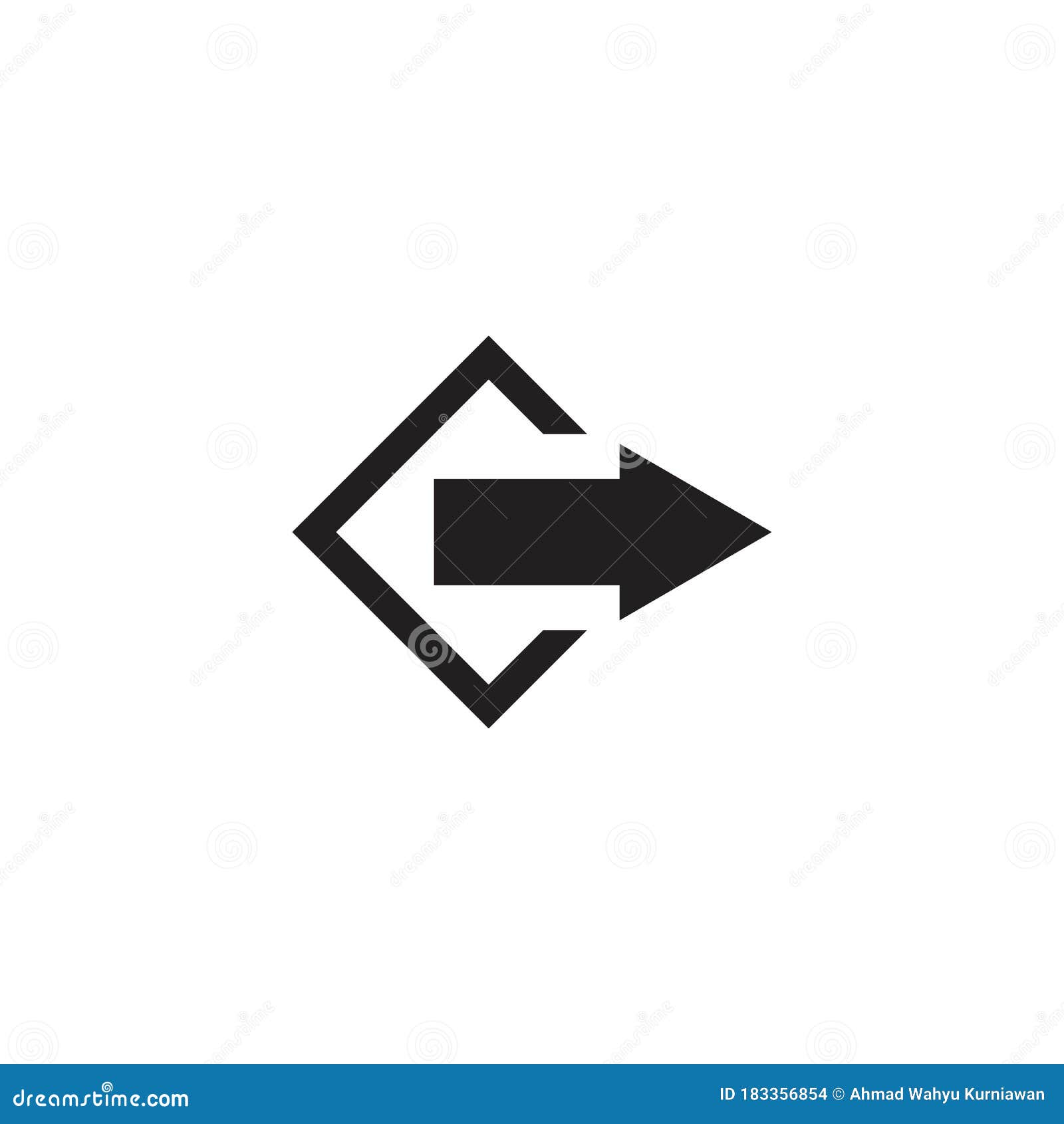 Logotipo de flecha ilustración del vector. Ilustración de negocios ...