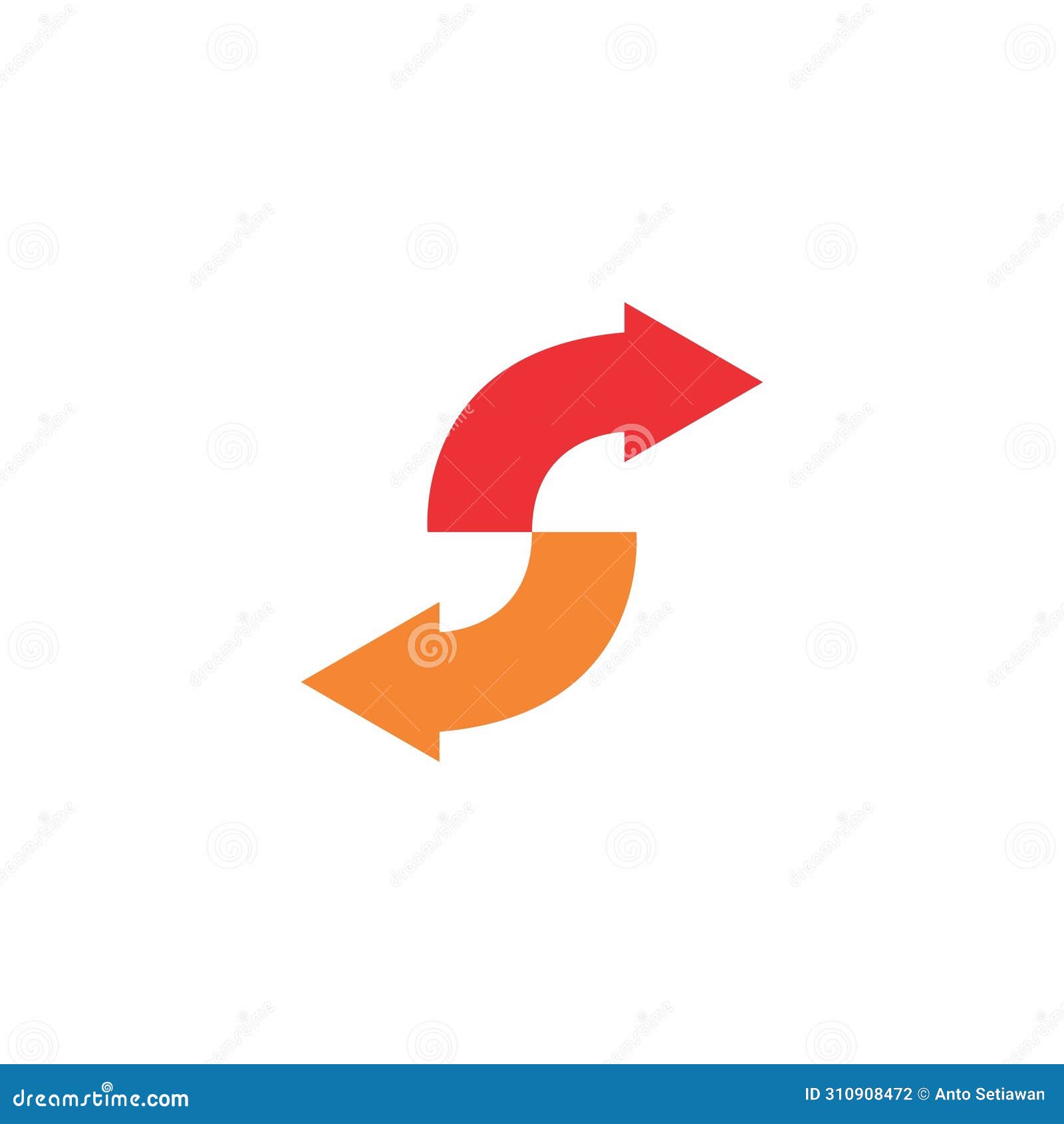 Logotipo De Flecha S. Icono De Letra Ilustración del Vector ...