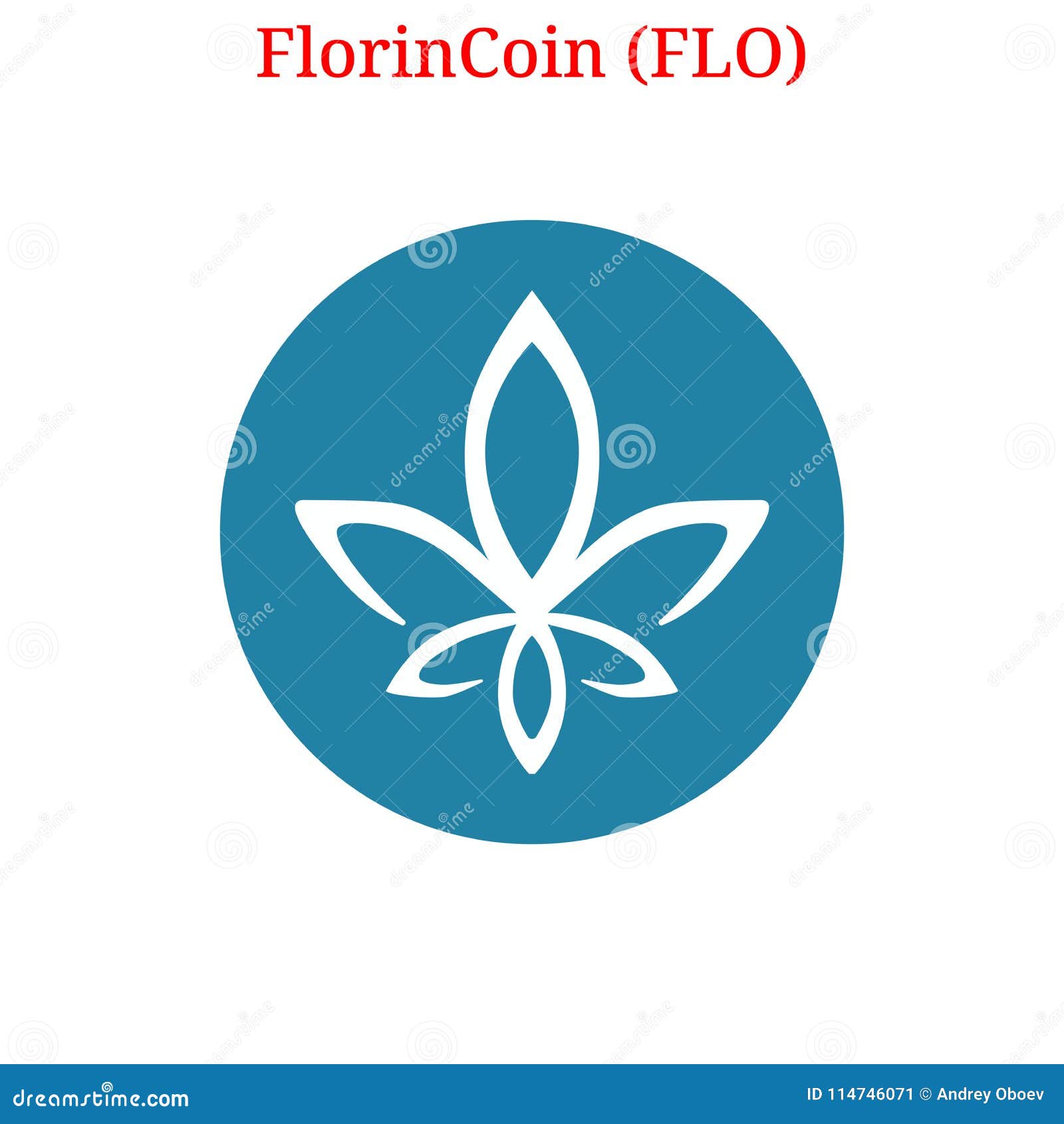 Logotipo De FLO De FlorinCoin Del Vector Ilustración del Vector ...