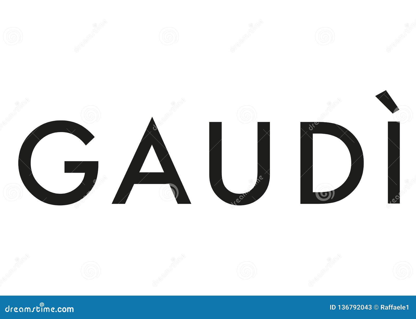 Logotipo de Gaudi foto de stock editorial. Ilustração de ilustrador ...