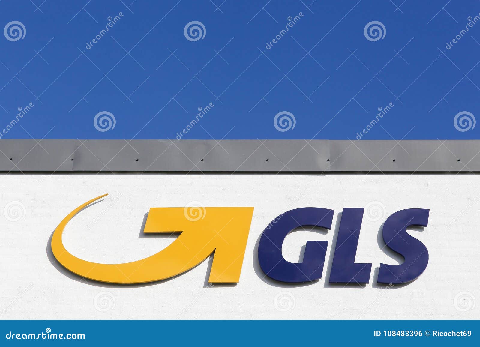 Logotipo De GLS En Una Pared Foto editorial - Imagen de comercio ...