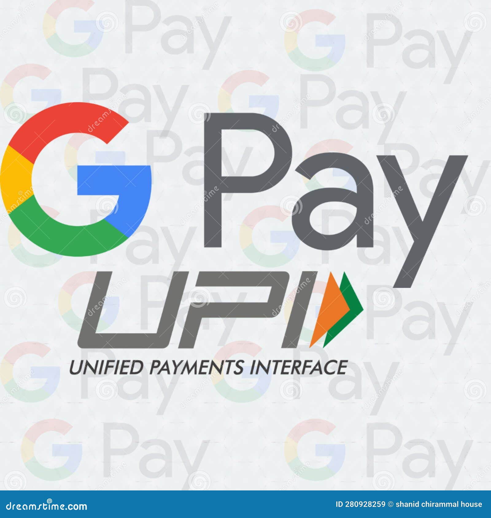 Logotipo De Google Pay Upi. India De Interfaz De Pago Unificada Imagen de archivo editorial ...