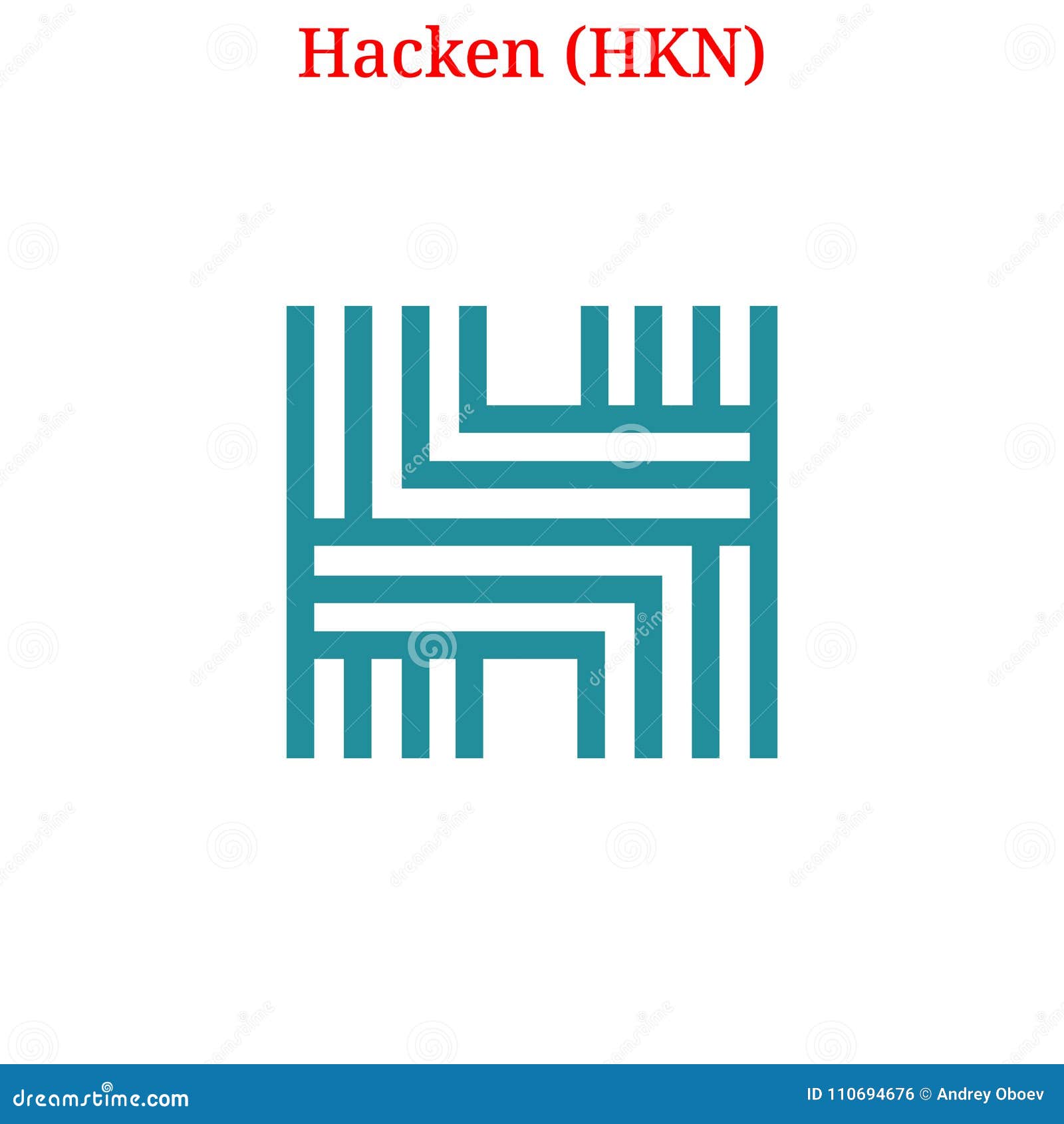 Logotipo De Hacken HKN Del Vector Ilustración del Vector - Ilustración ...