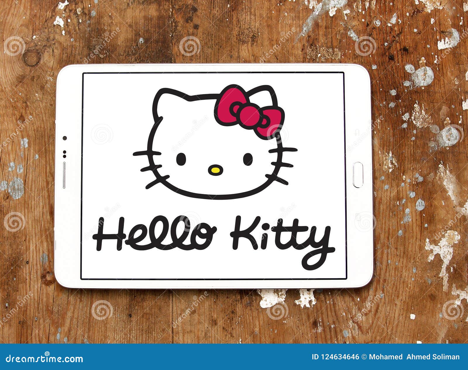 Logotipo de Hello Kitty foto editorial. Imagem de editorial - 124634646
