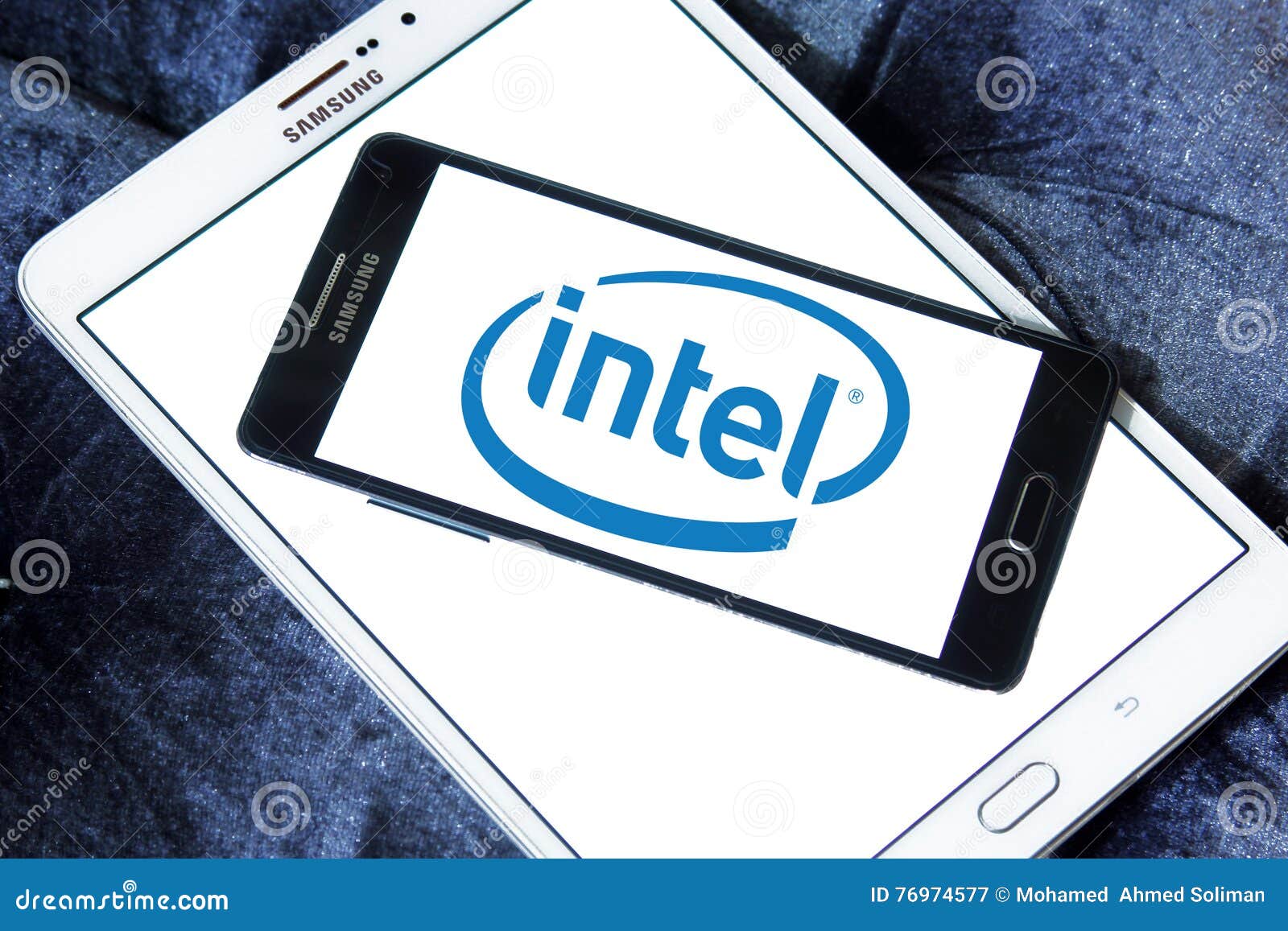 Logotipo de Intel fotografía editorial. Imagen de trademark - 76974577