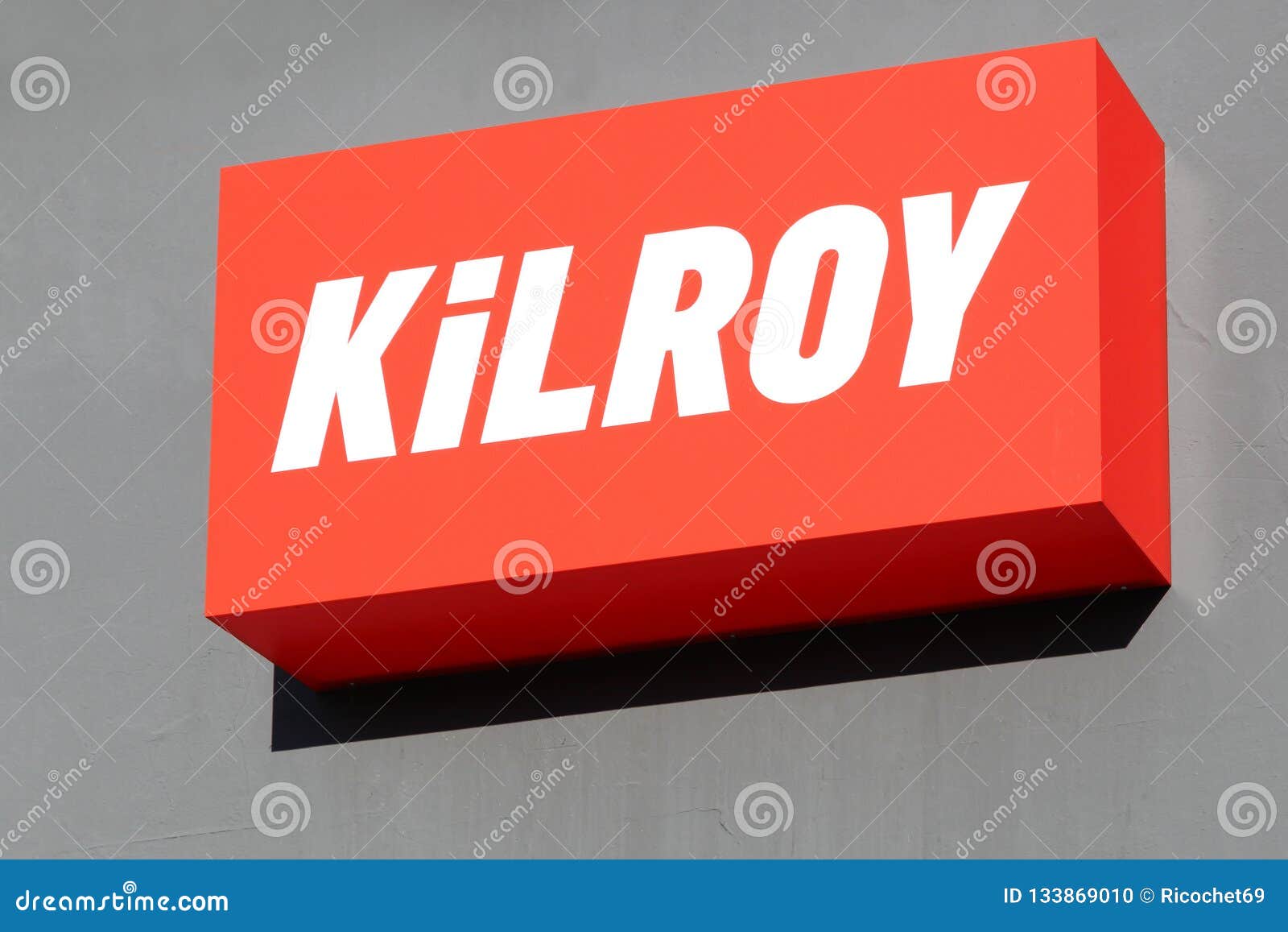 Logotipo De Kilroy Em Uma Parede Imagem Editorial - Imagem de turismo ...