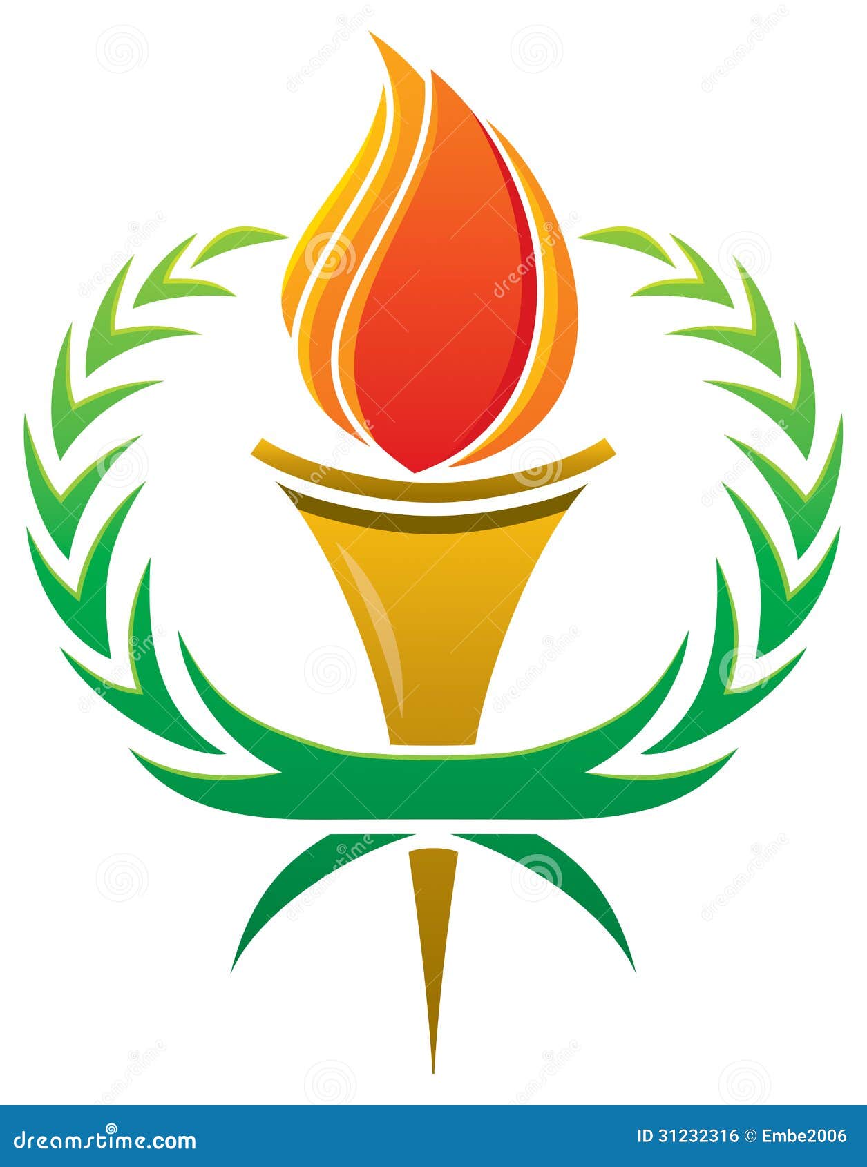 Logotipo De La Antorcha De La Llama Ilustración del Vector ...