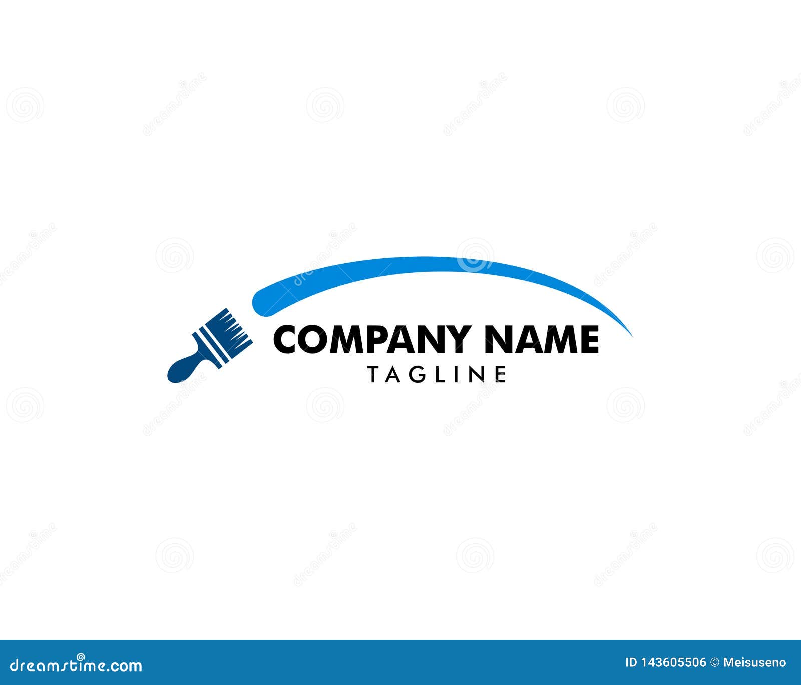 Logotipo de la brocha ilustración del vector. Ilustración de creativo ...