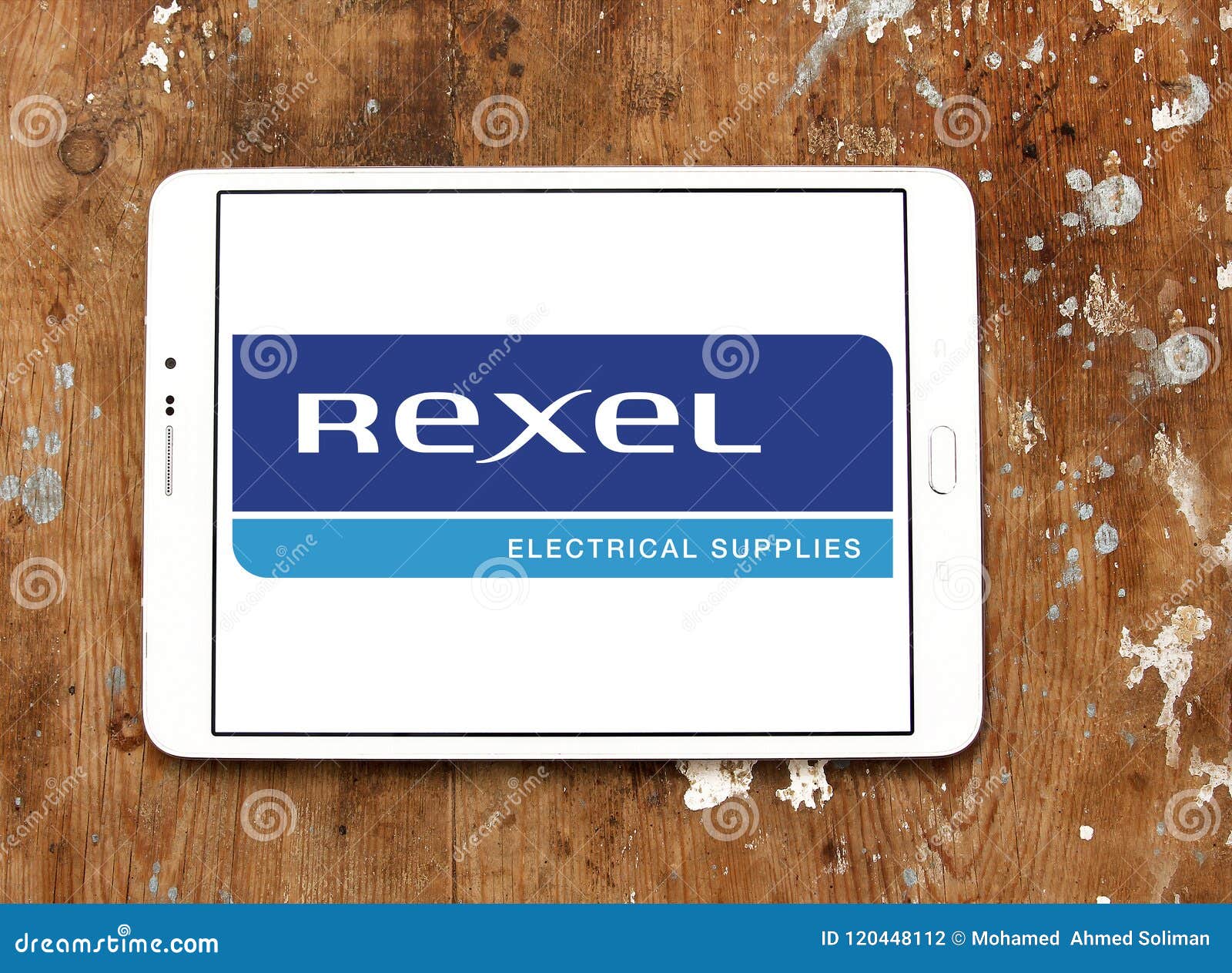 Logotipo De La Compañía De Electrónica De Rexel Fotografía editorial ...