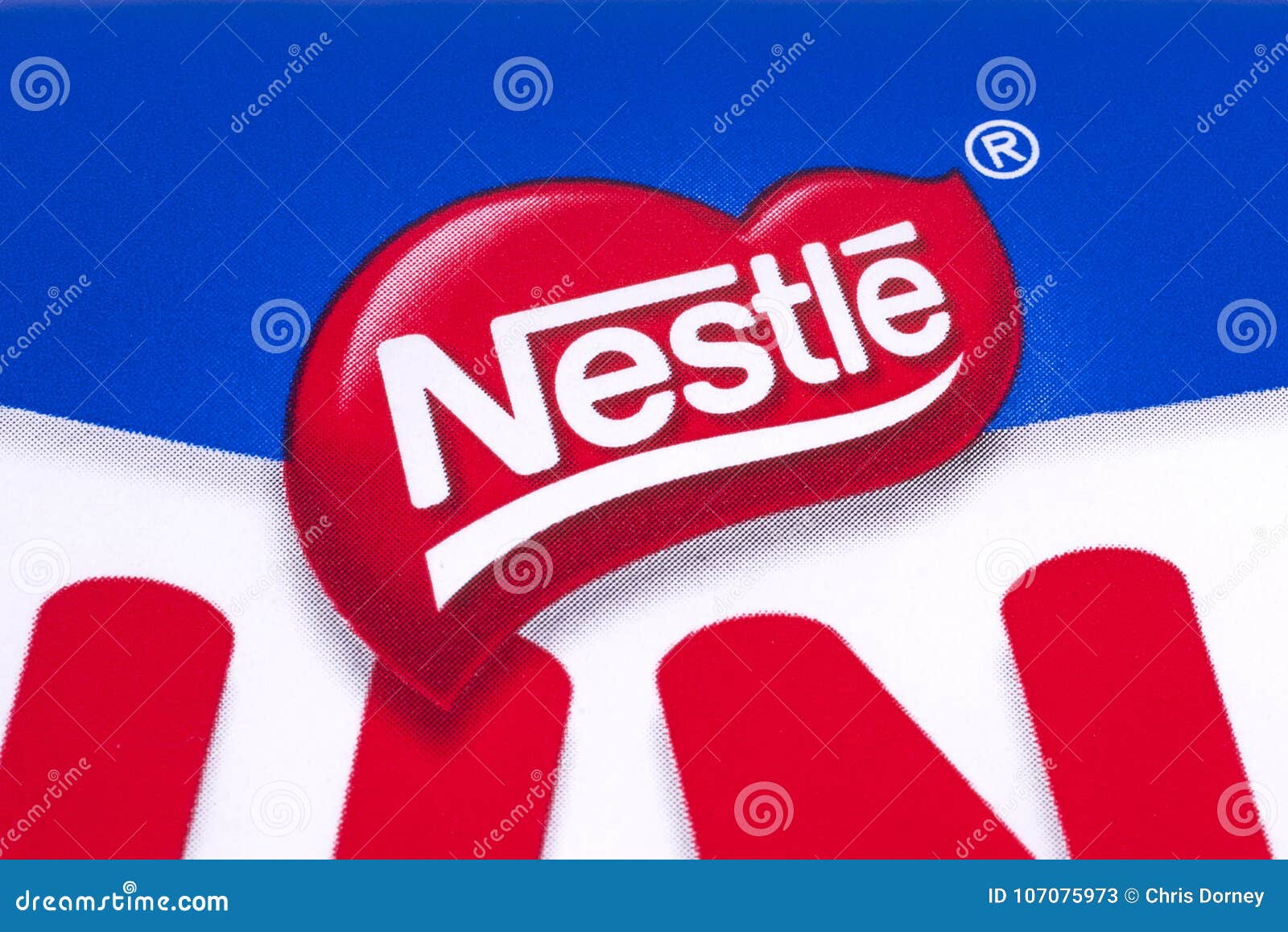 Logotipo De La Compañía De Nestle Foto de archivo editorial - Imagen de ...