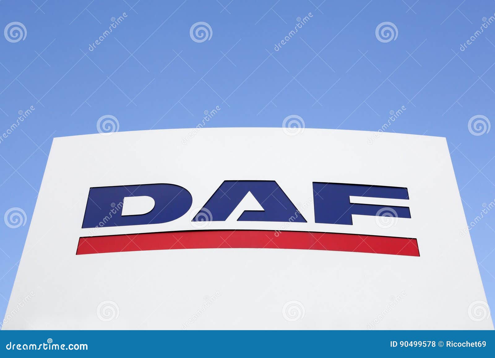 Logotipo De La DAF En Un Panel Foto de archivo editorial - Imagen de ...