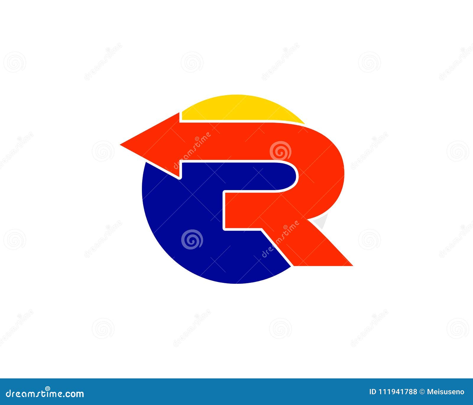 Logotipo De La Flecha De La Letra De R Ilustración del Vector ...