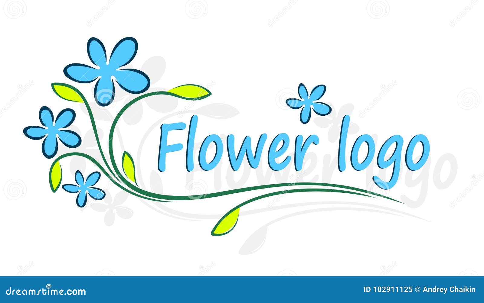 Logotipo de la flor ilustración del vector. Ilustración de vector ...