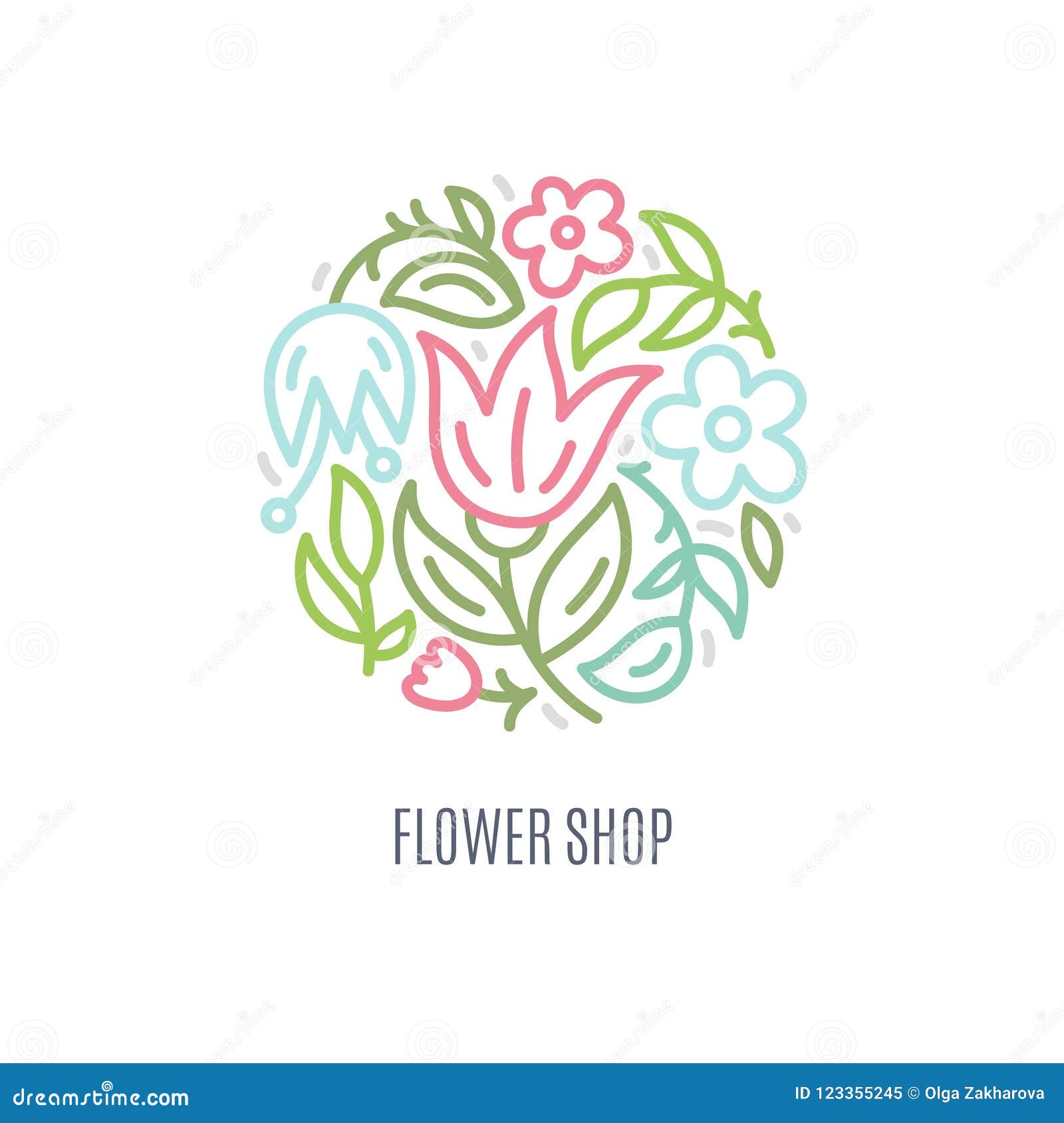 Logotipo de la flor ilustración del vector. Ilustración de negocios ...
