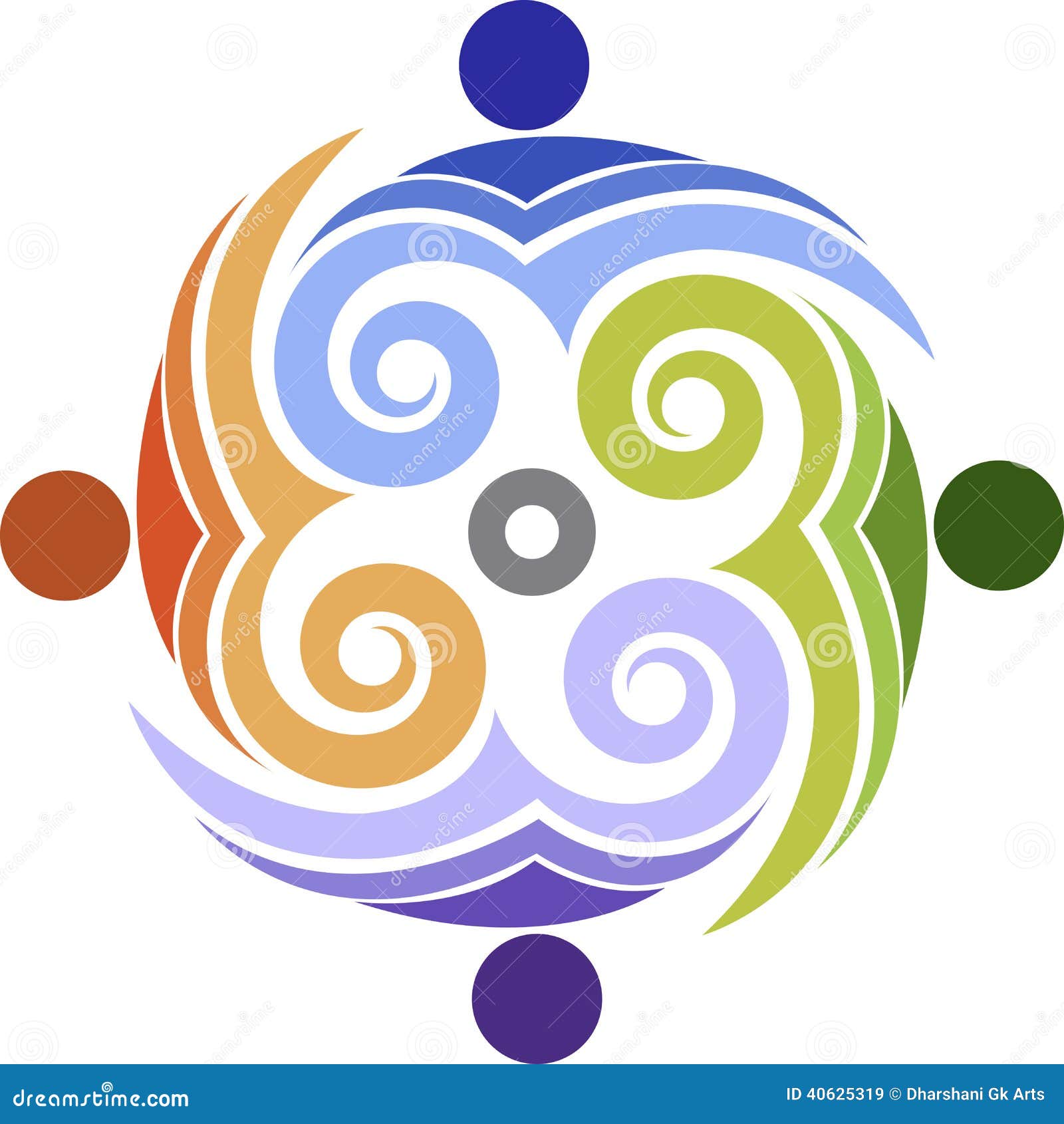 Logotipo De La Gente Del Remolino Ilustración del Vector - Ilustración ...