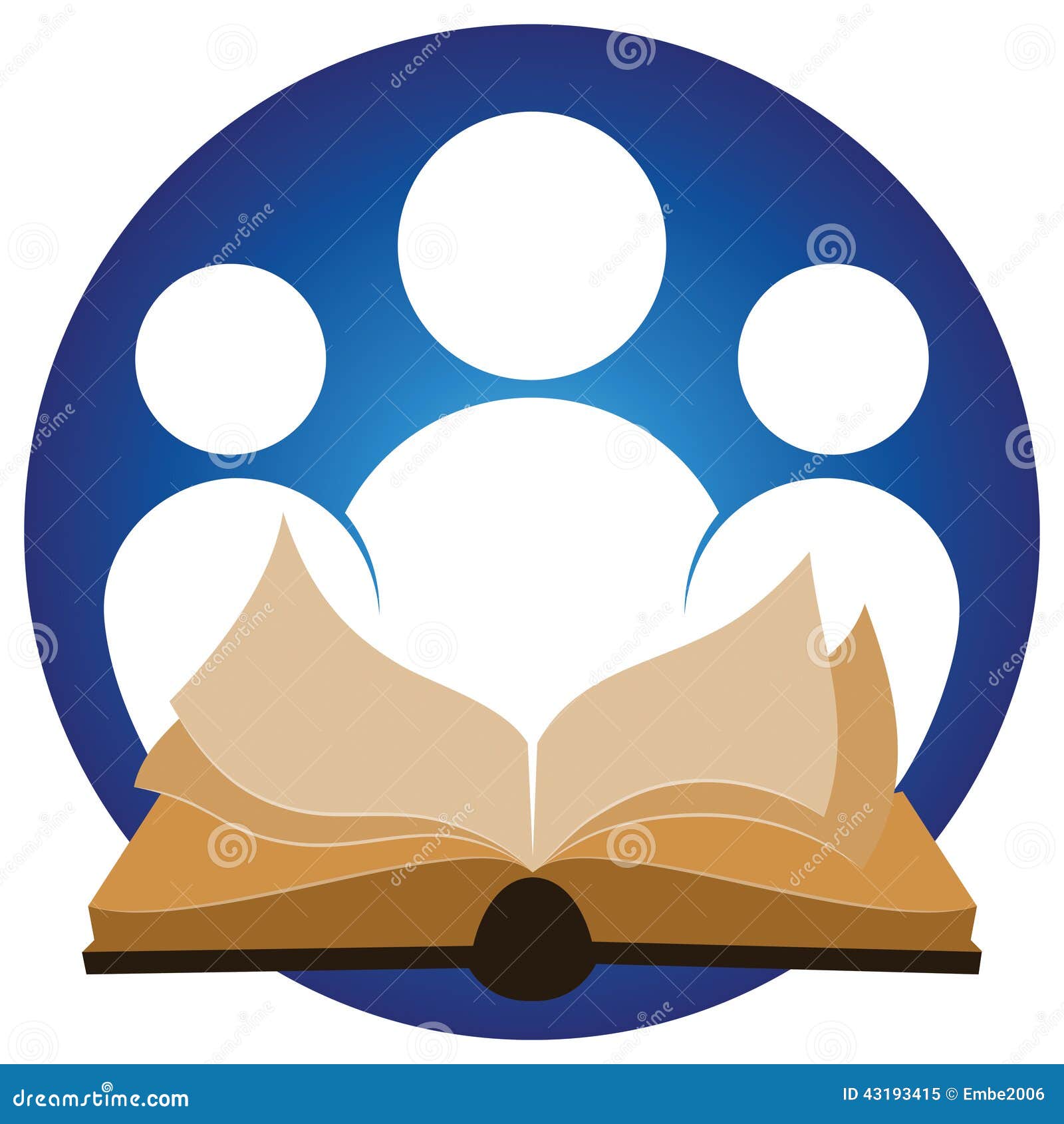 Logotipo de la lectura ilustración del vector. Ilustración de insignia ...