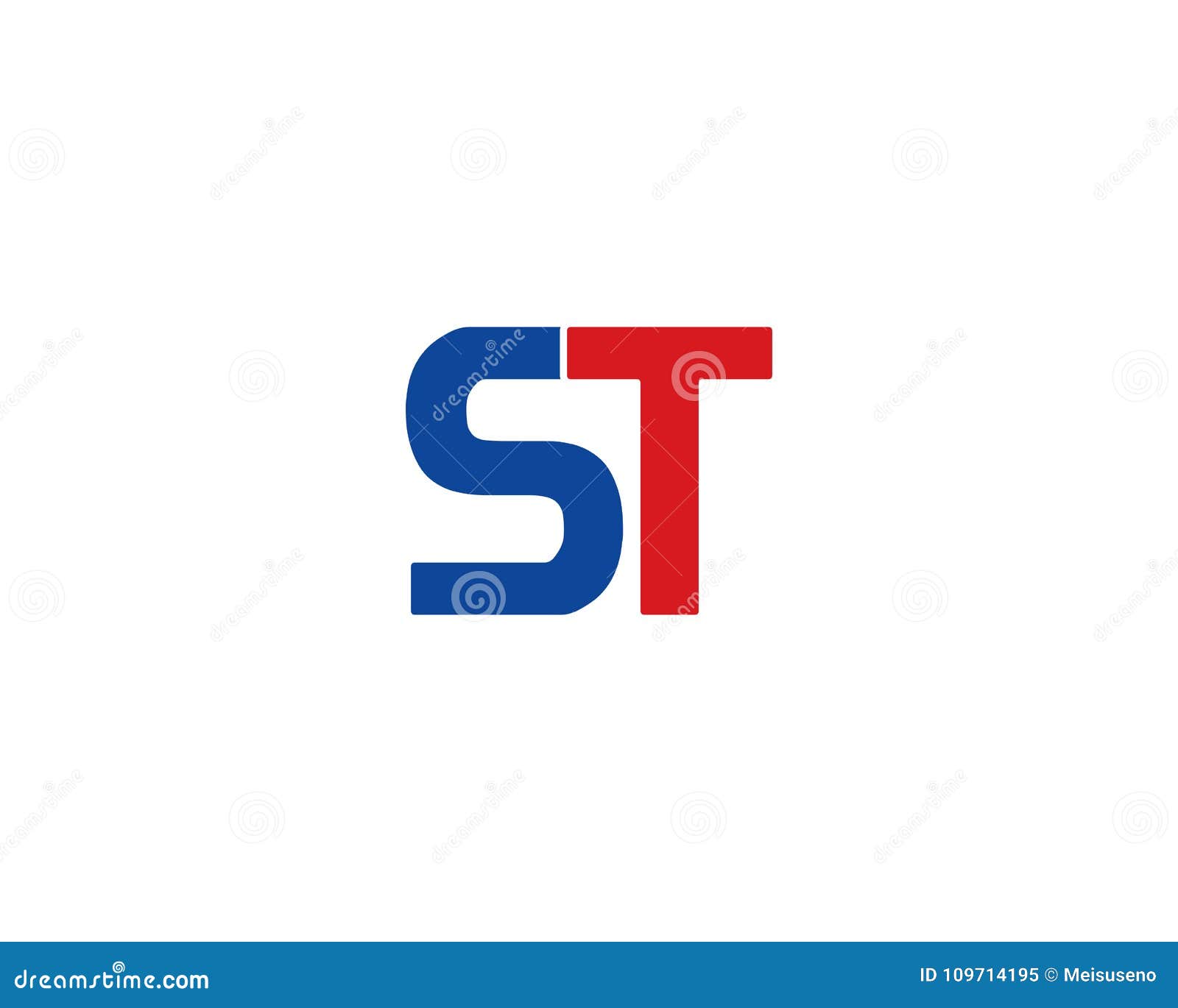 Logotipo De La Letra Del St Ilustración del Vector - Ilustración de ...