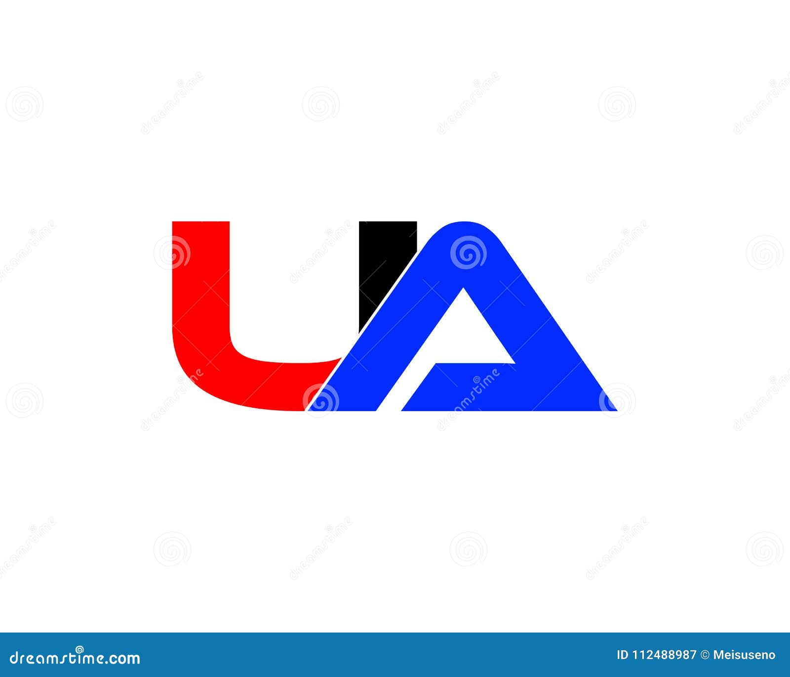 Logotipo De La Letra Del UA Ilustración del Vector - Ilustración de ...