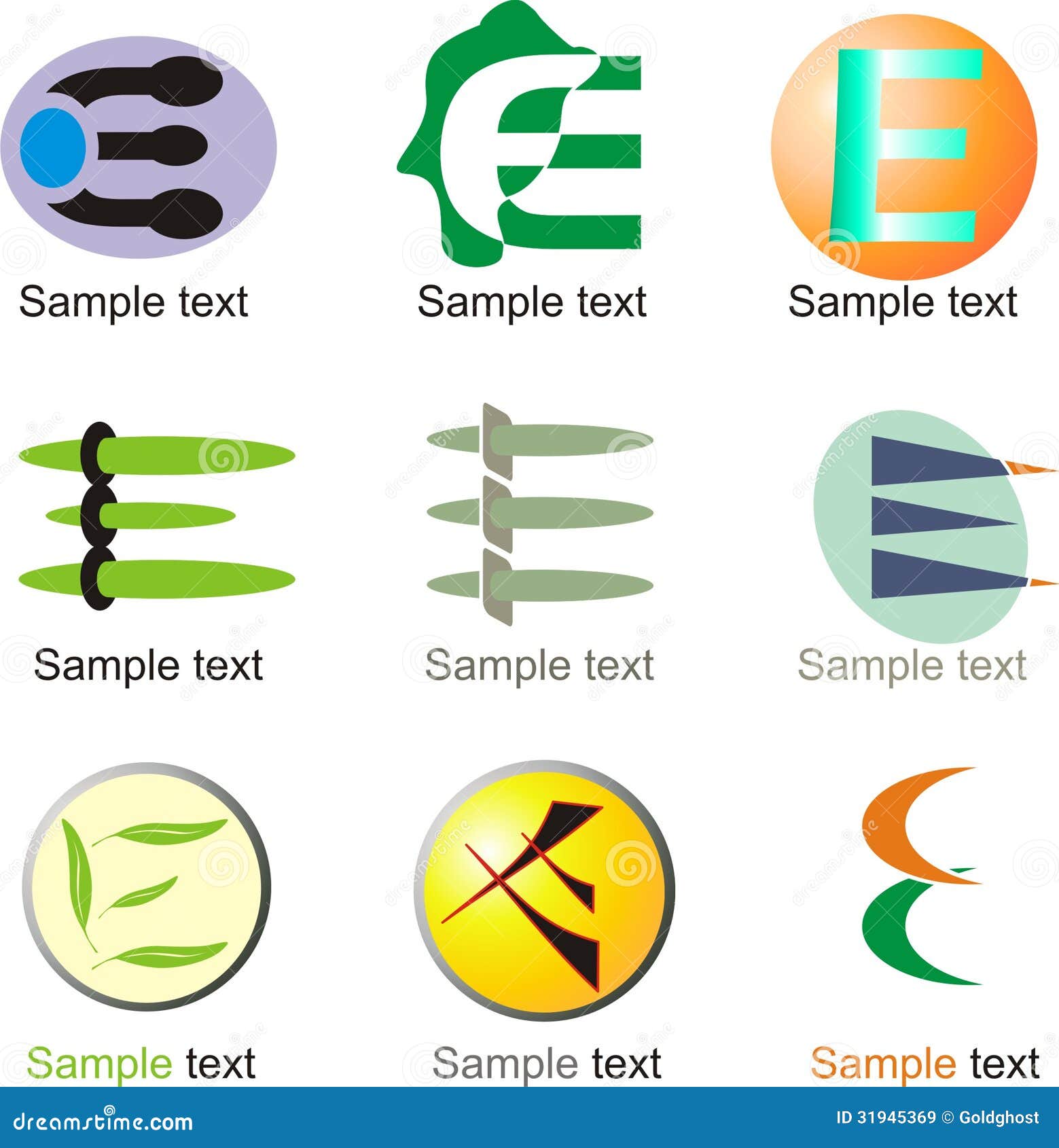 Logotipo de la letra E ilustración del vector. Ilustración de carta ...