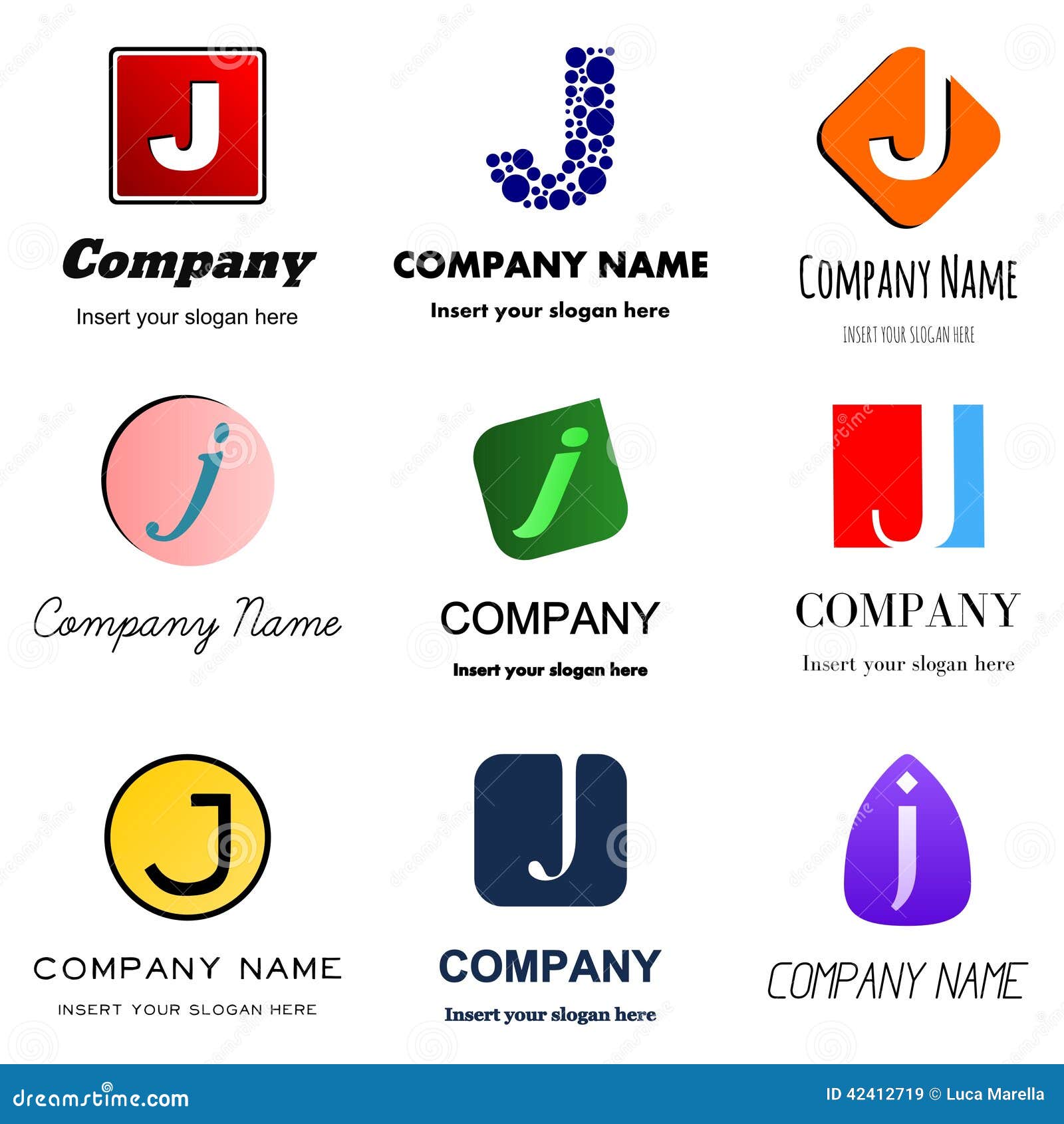 Logotipo de la letra J stock de ilustración. Ilustración de publicidad ...