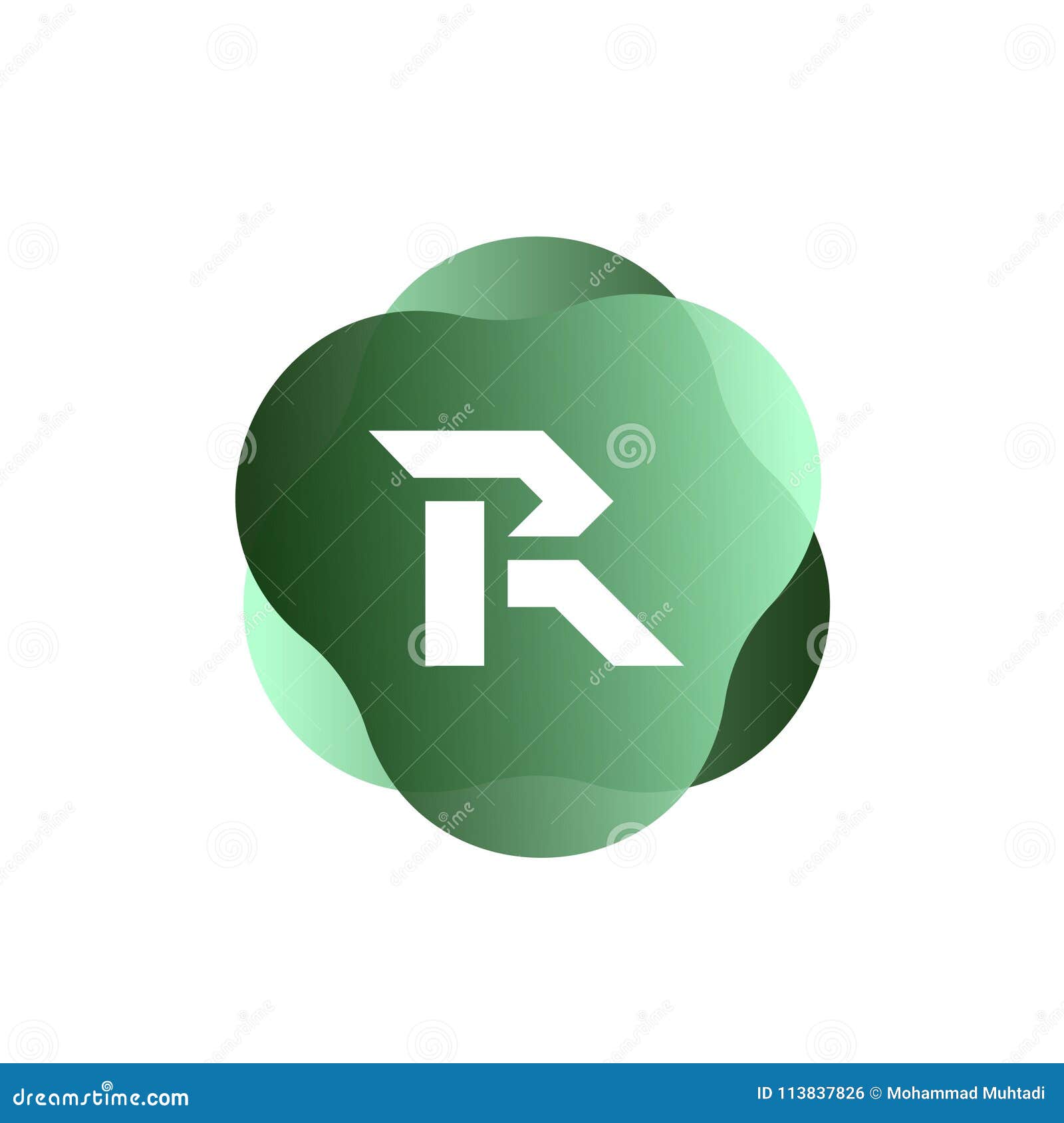 Logotipo de la letra de R ilustración del vector. Ilustración de marca ...