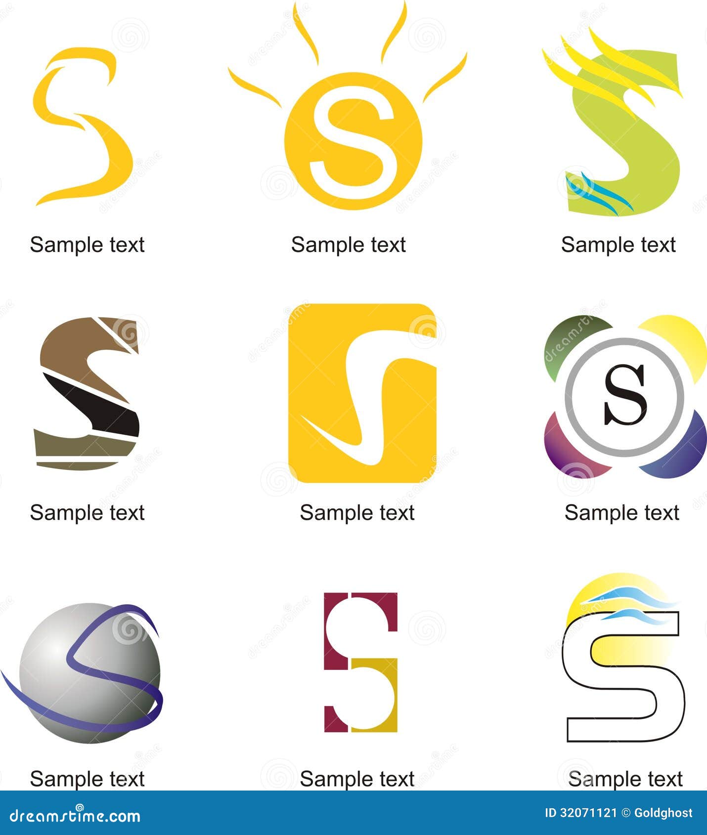 Logotipo de la letra S ilustración del vector. Ilustración de ...