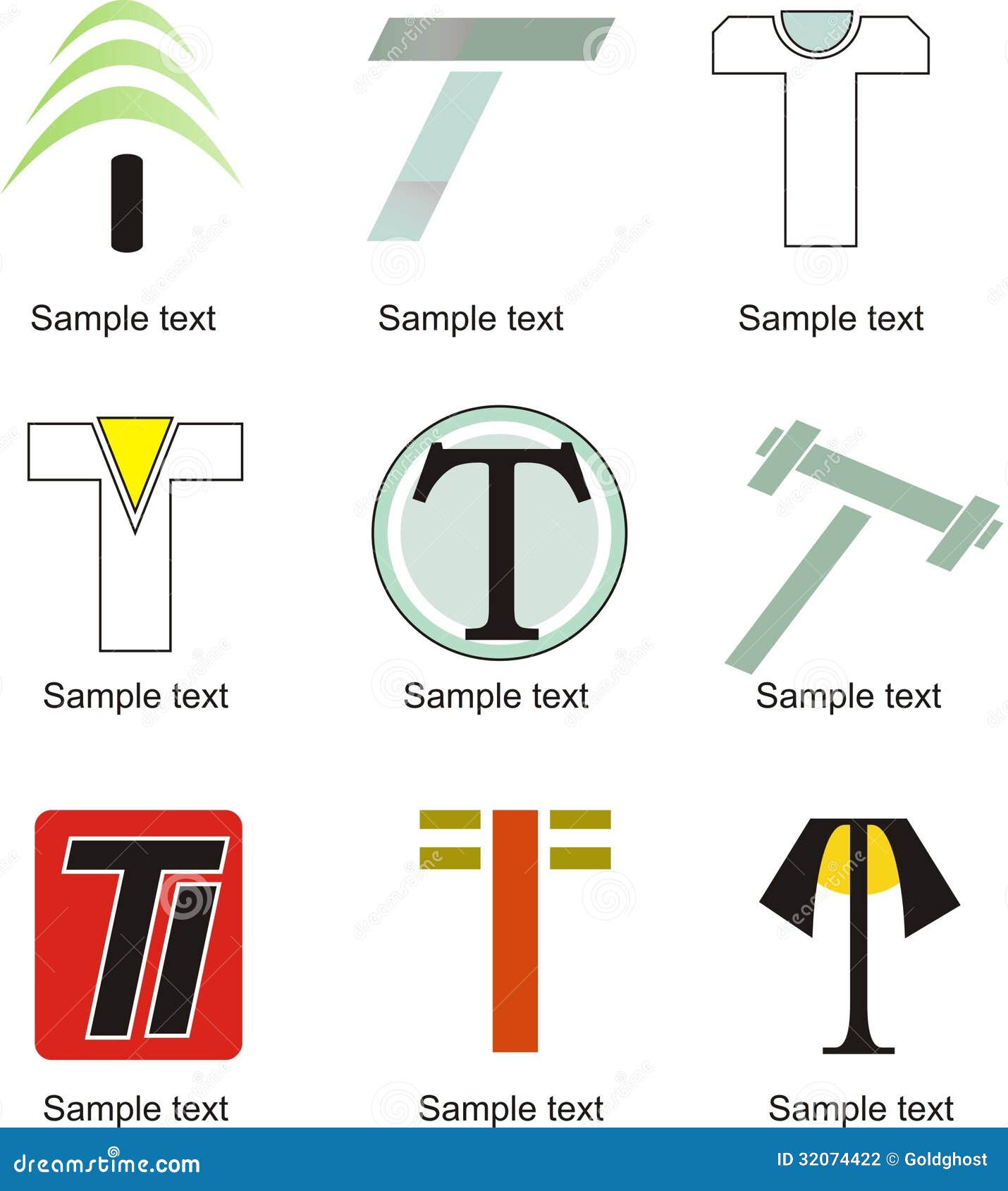 Logotipo de la letra T ilustración del vector. Ilustración de seguro ...