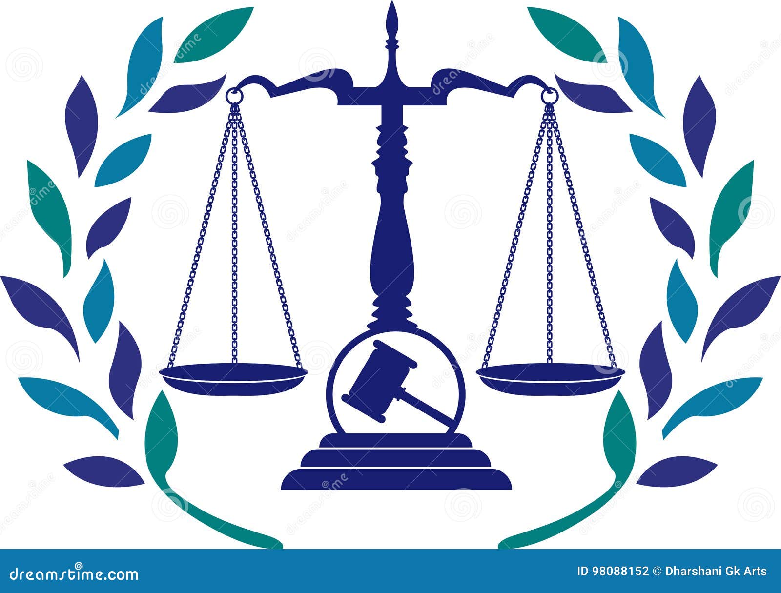 Logotipo De La Ley De La Justicia Ilustración del Vector - Ilustración ...