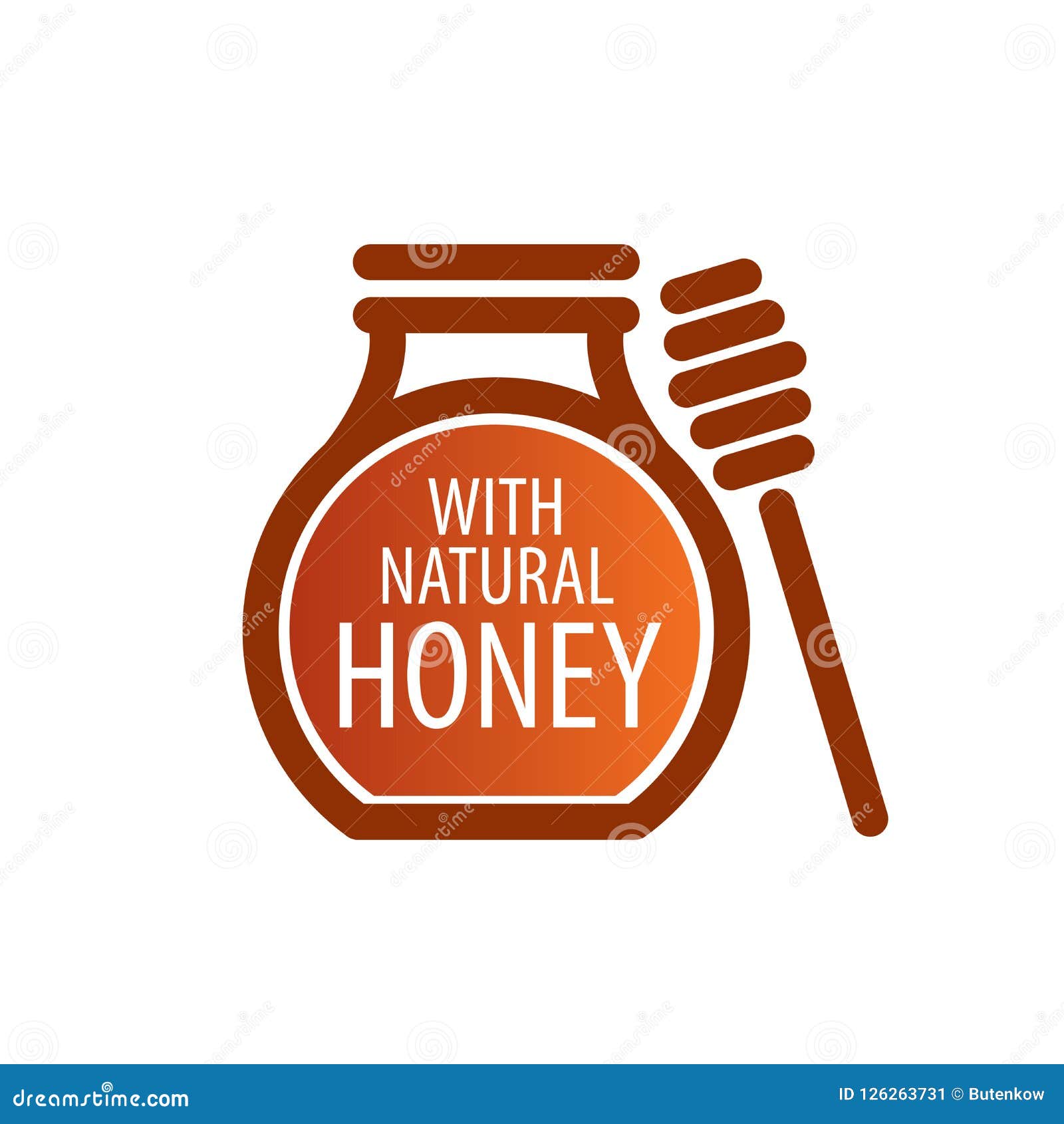 Logotipo De La Miel Del Vector Ilustración del Vector - Ilustración de ...
