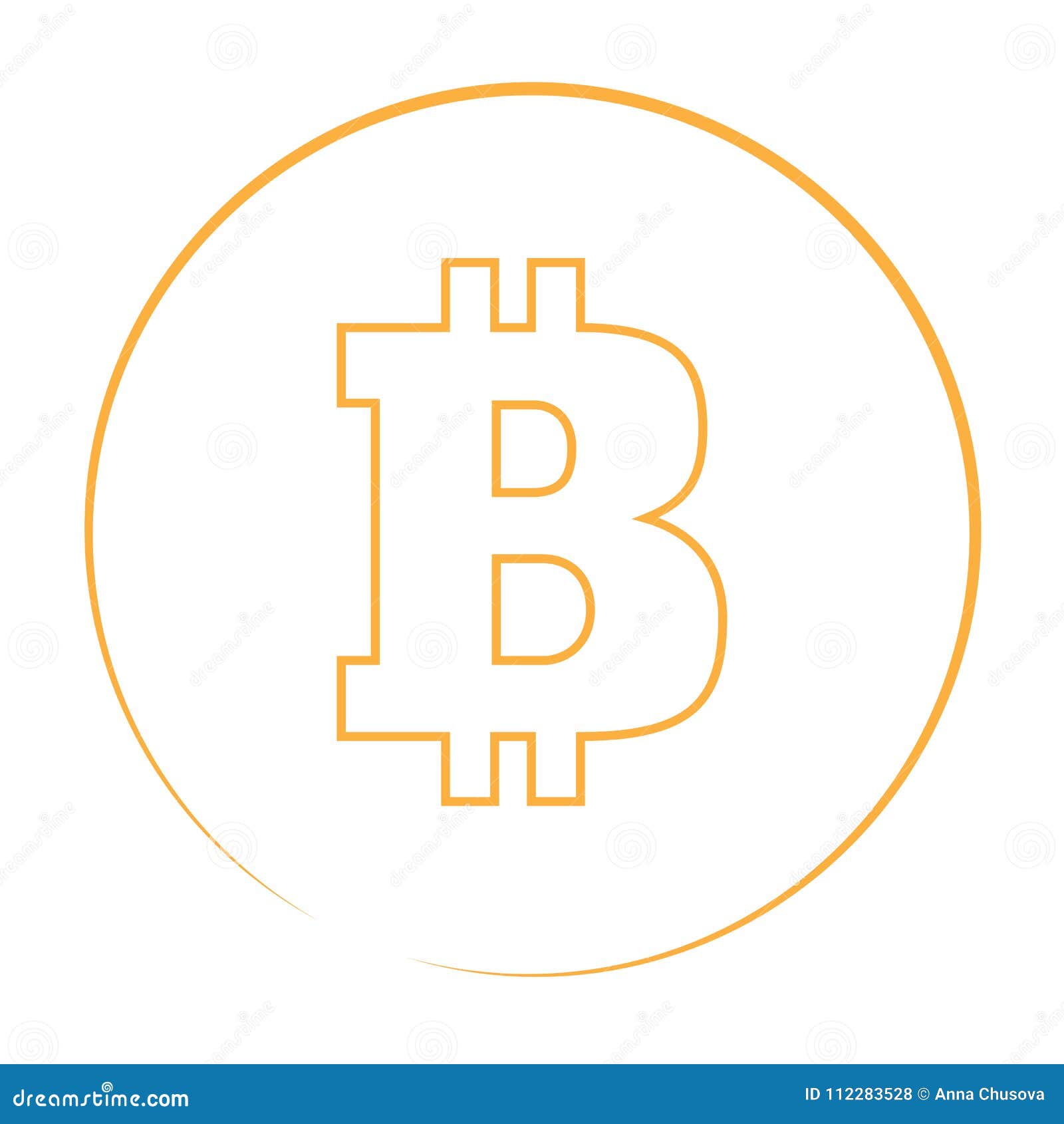 Logotipo De La Moneda De Bitcoin Ilustración del Vector - Ilustración ...