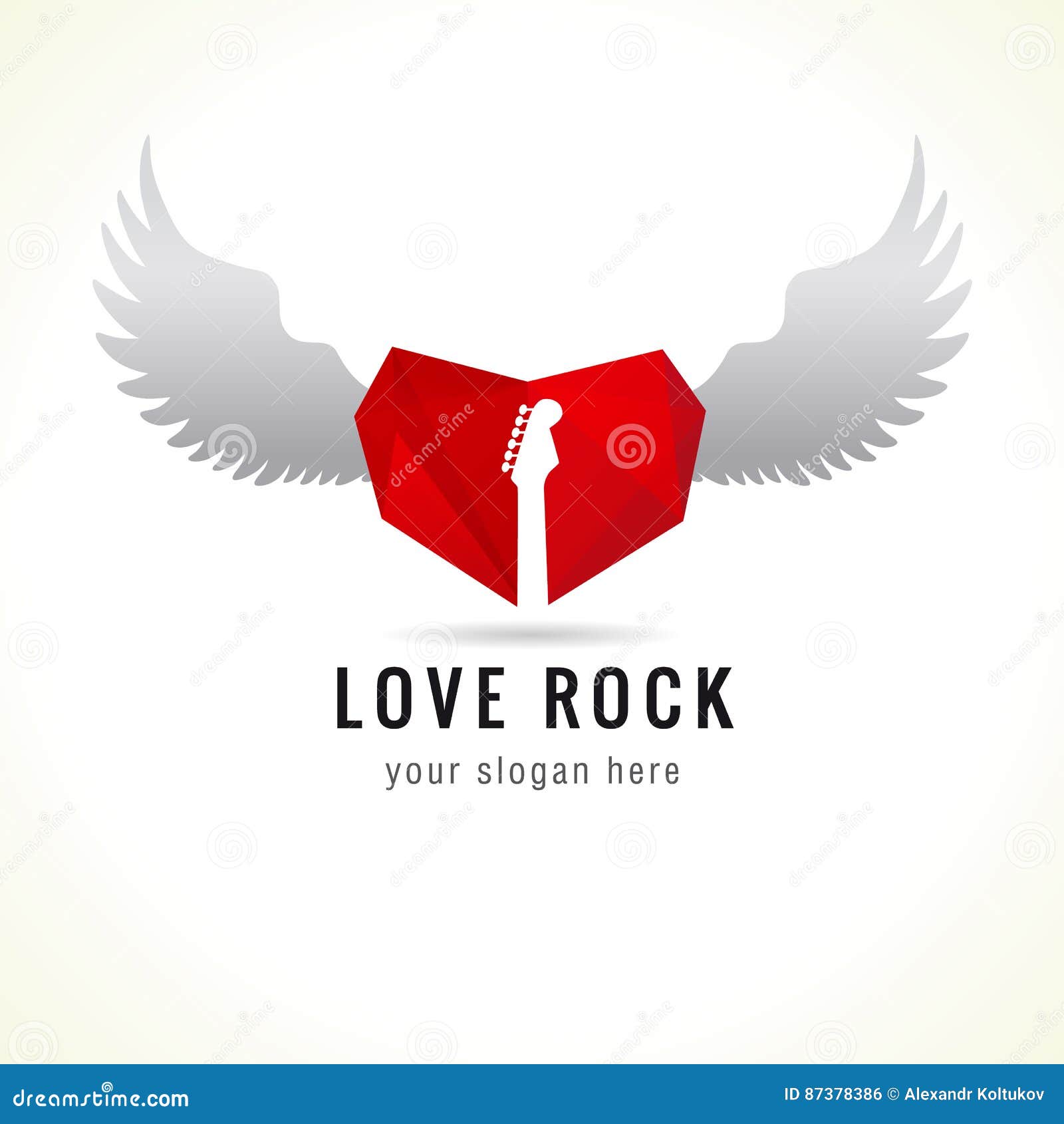 Logotipo De La Roca Del Amor Ilustración del Vector - Ilustración de ...