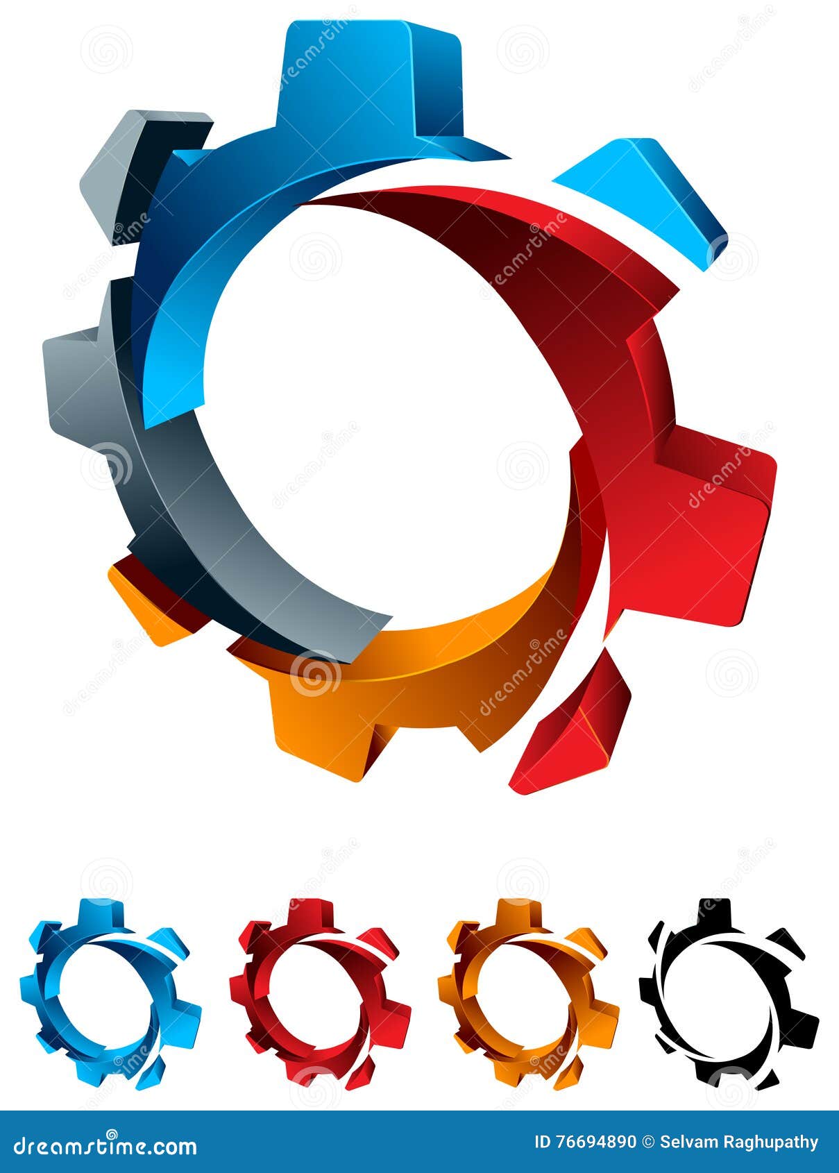 Logotipo De La Rueda Dentada Ilustración del Vector - Ilustración de ...