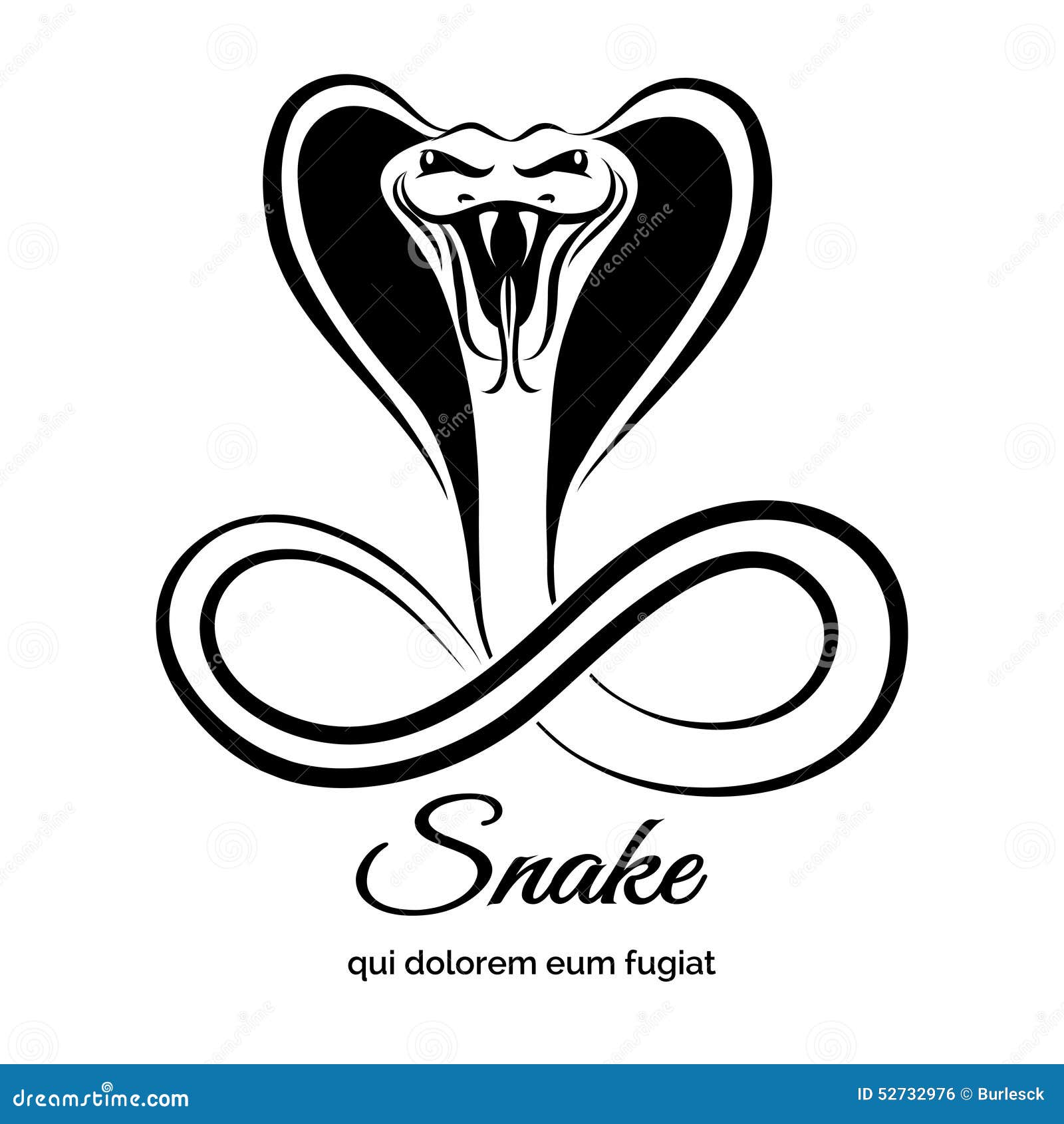 Logotipo de la serpiente ilustración del vector. Ilustración de ...
