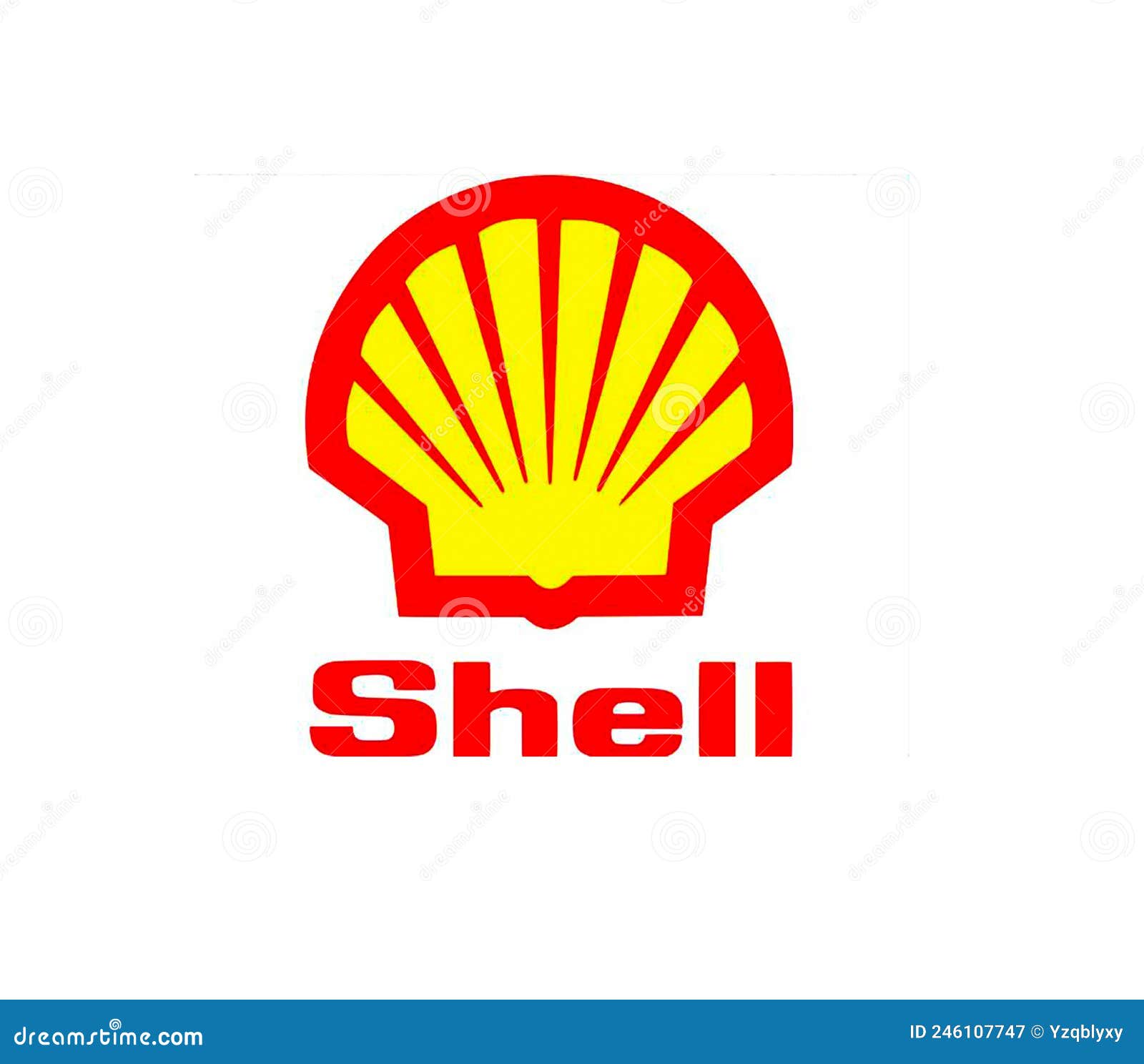 Logotipo de la shell fotografía editorial. Ilustración de blanco ...