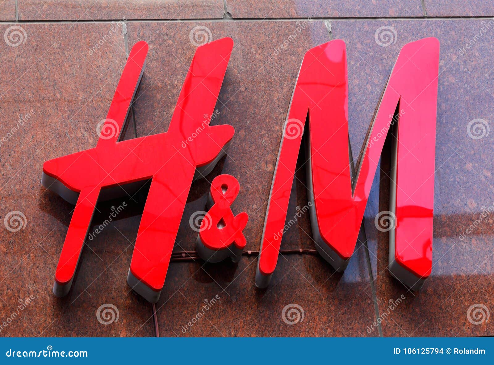 Logotipo De La Tienda Del HM Imagen de archivo editorial - Imagen de ...